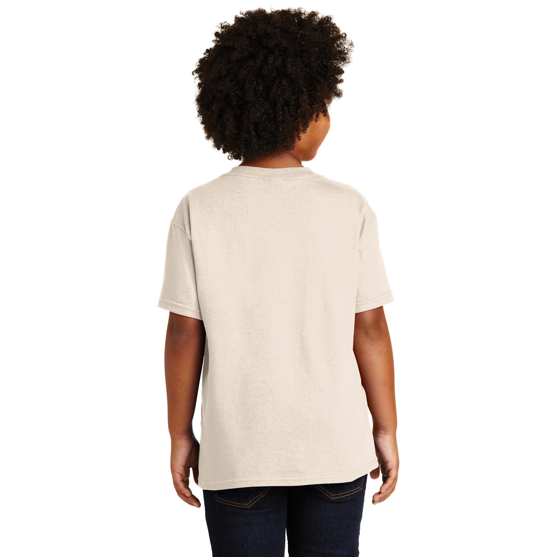Gildan 5000B Youth Heavy 100% Cotton T-Shirt - Natural | Full Source