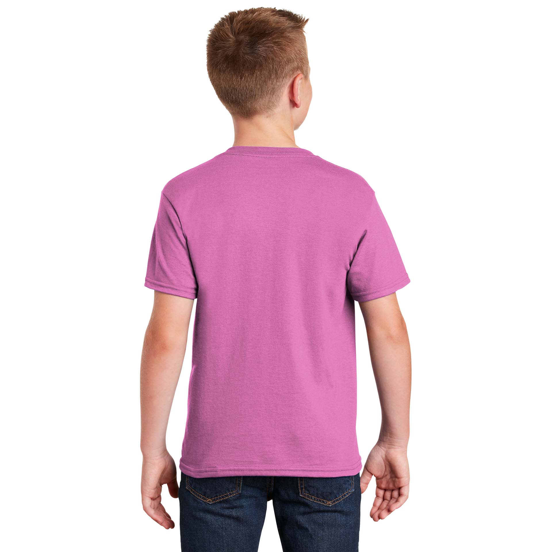 Gildan 8000B Youth DryBlend T-Shirt - Azalea | Full Source