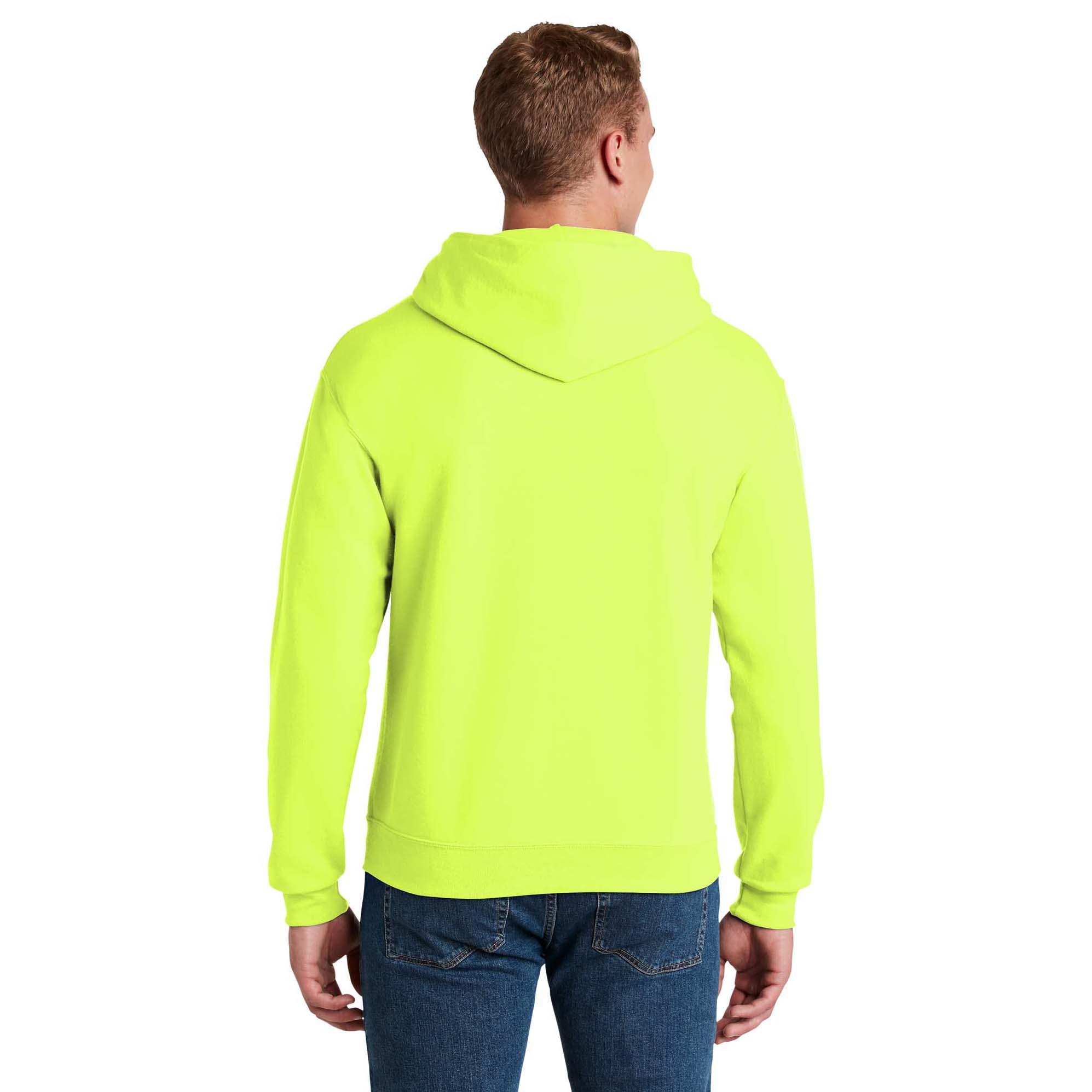 Jerzees 996M NuBlend Pullover Hooded Sweatshirt - Safety Green | Full ...