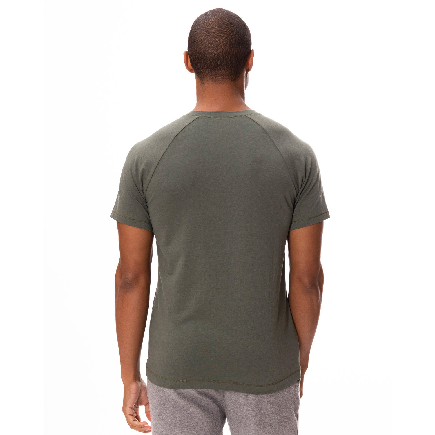 Threadfast 382R Unisex Impact Raglan T-Shirt - Army | Full Source
