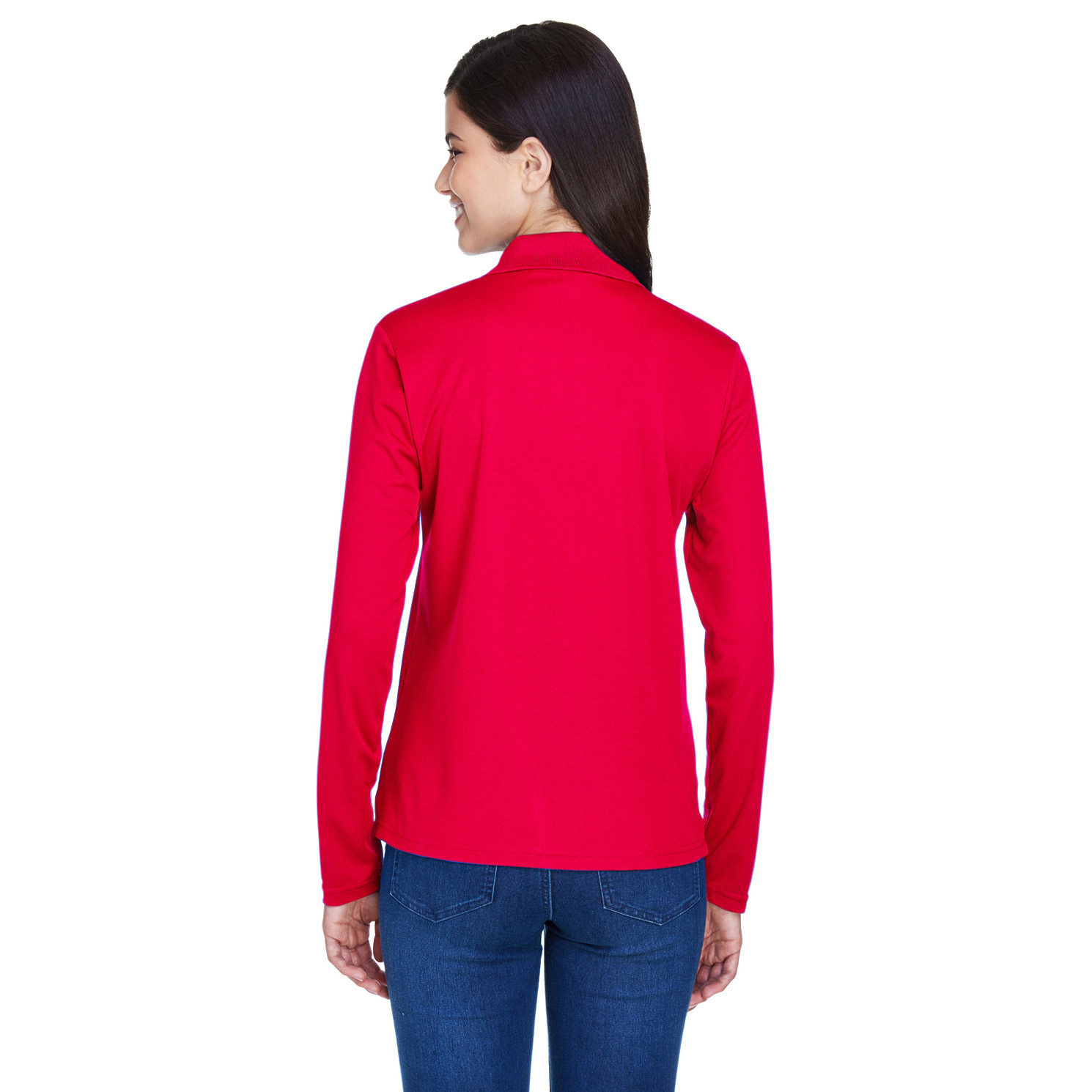 Core 365 78192 Ladies Pinnacle Performance Long Sleeve Pique Polo ...