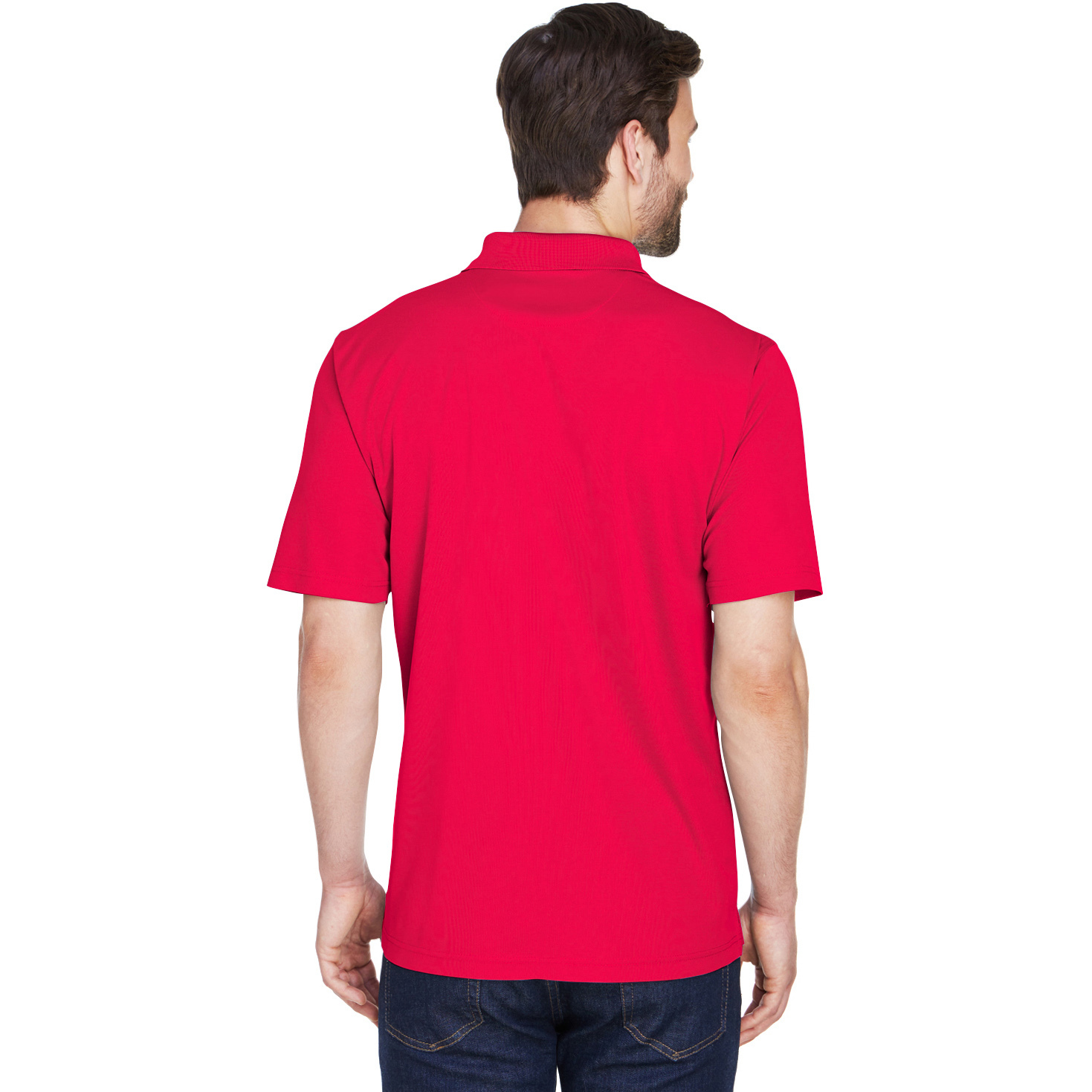 UltraClub 8210 Men's Tall Cool & Dry Mesh Pique Polo - Red | Full Source