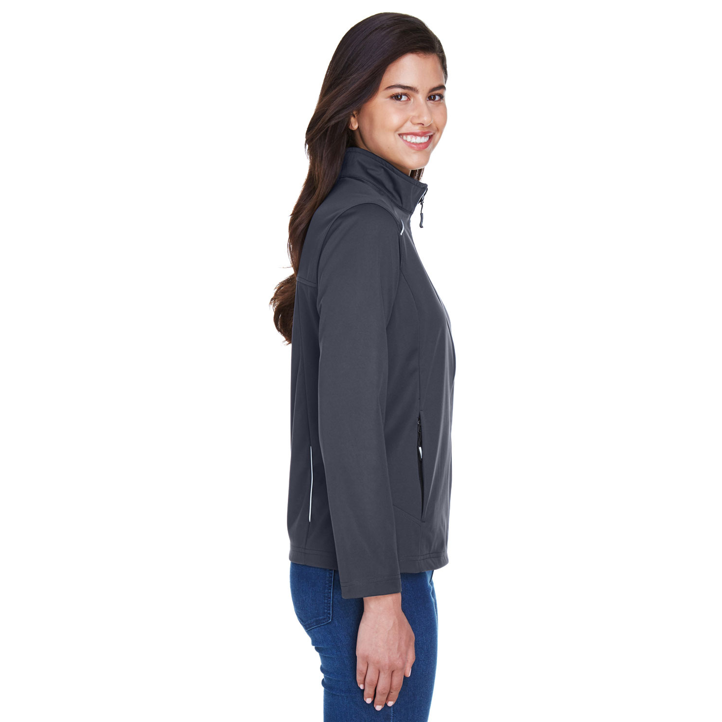 Core 365 CE708W Ladies Techno Lite Three-Layer Knit Tech-Shell - Carbon | Full Source