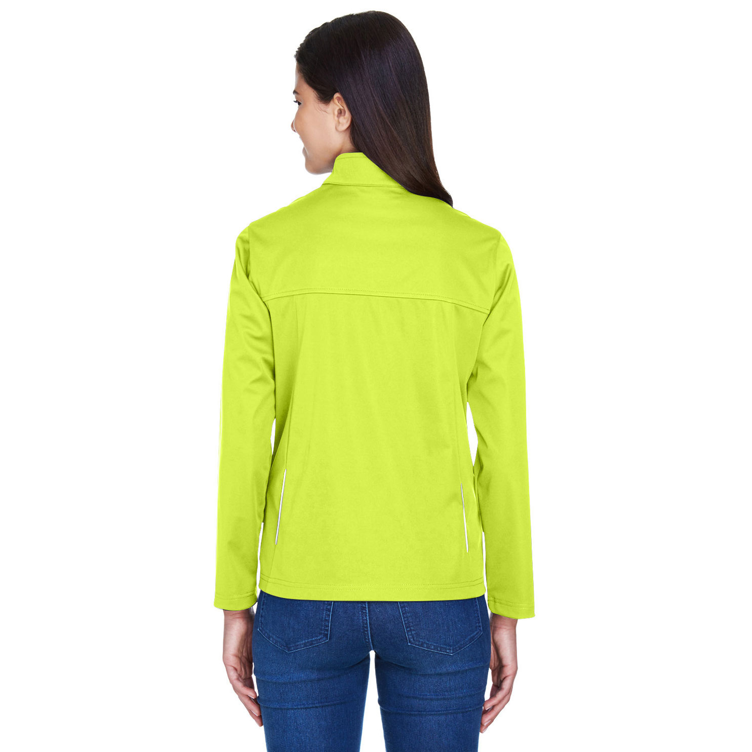 Core 365 CE708W Ladies Techno Lite Three-Layer Knit Tech-Shell - Safety Yellow | Full Source
