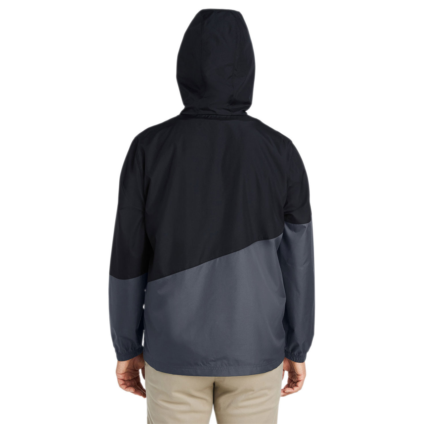 Core 365 CE710 Unisex Techno Lite Colorblock Windbreaker - Black/Carbon ...