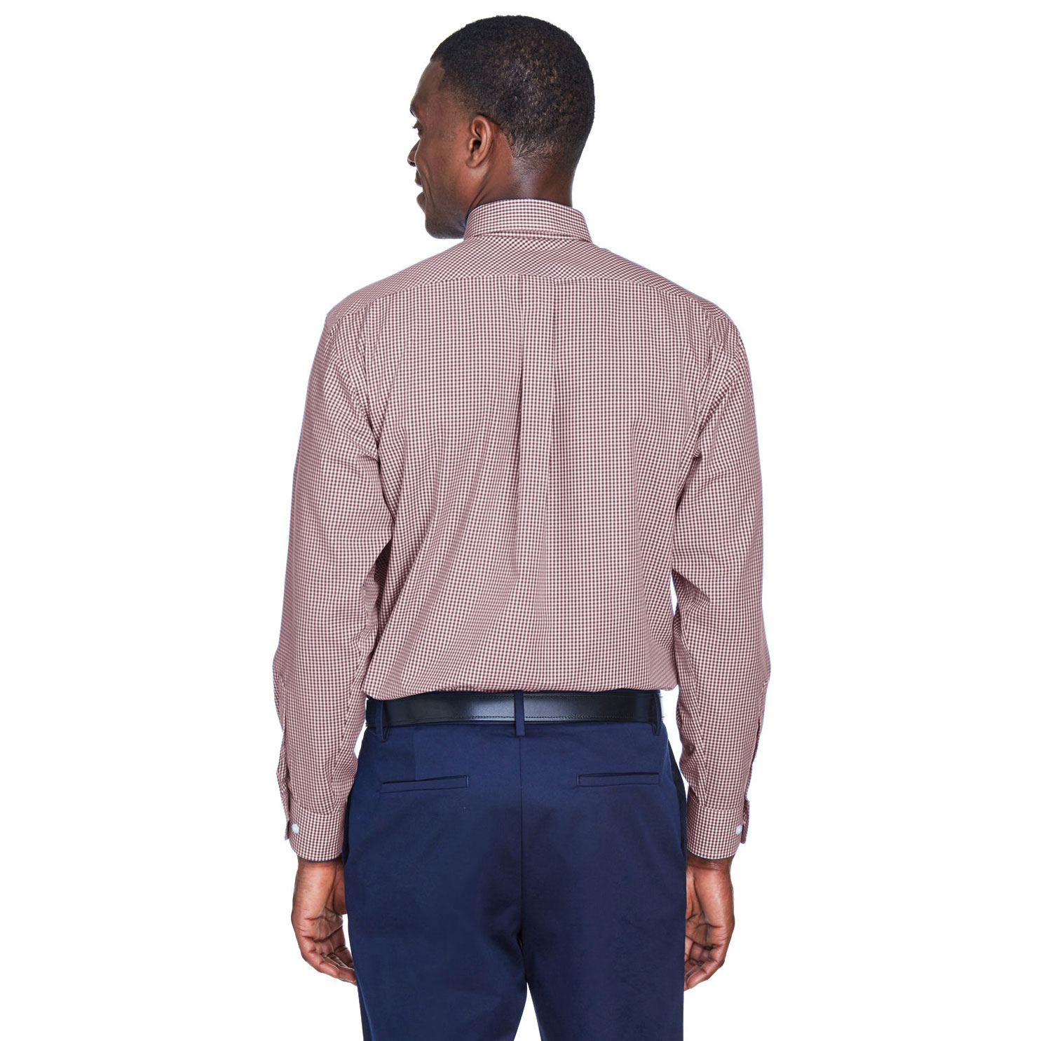 Devon & Jones D640 Men's Crown Woven Collection Gingham Check ...