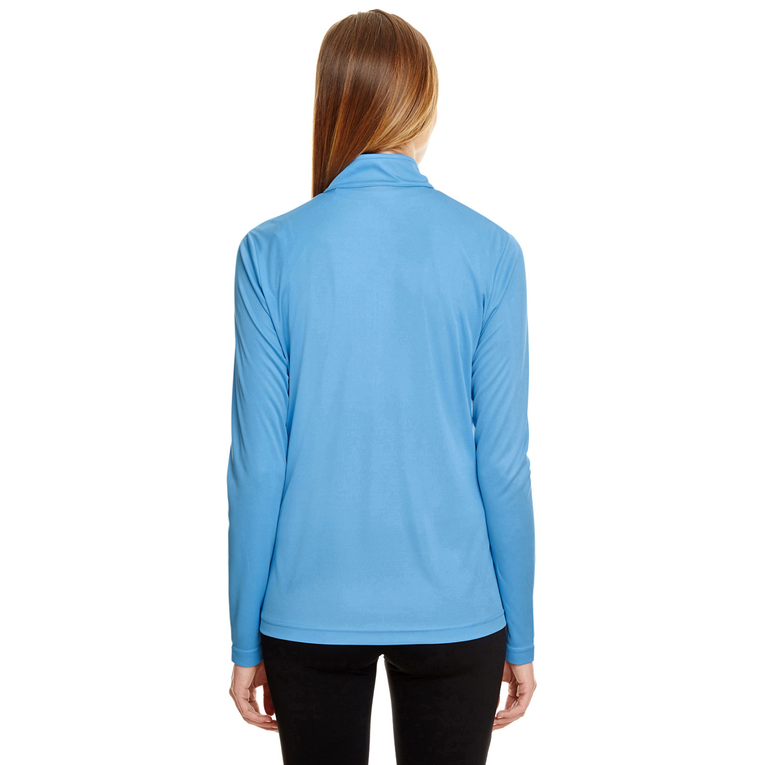 Team 365 TT31W Ladies Zone Performance Quarter-Zip - Sport Light Blue ...