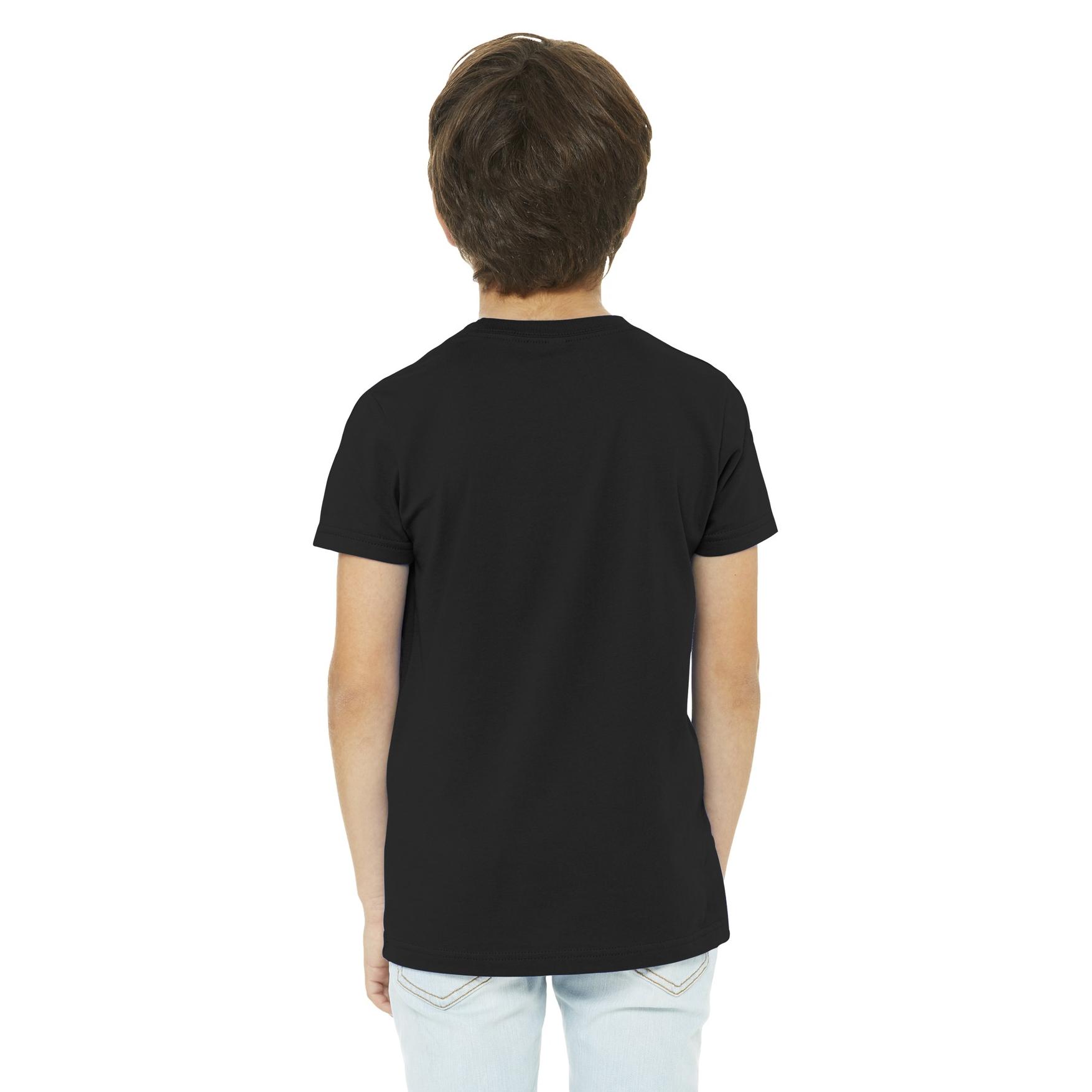 Bella + Canvas BC3001Y Youth Jersey Short Sleeve Tee - Black | Full Source