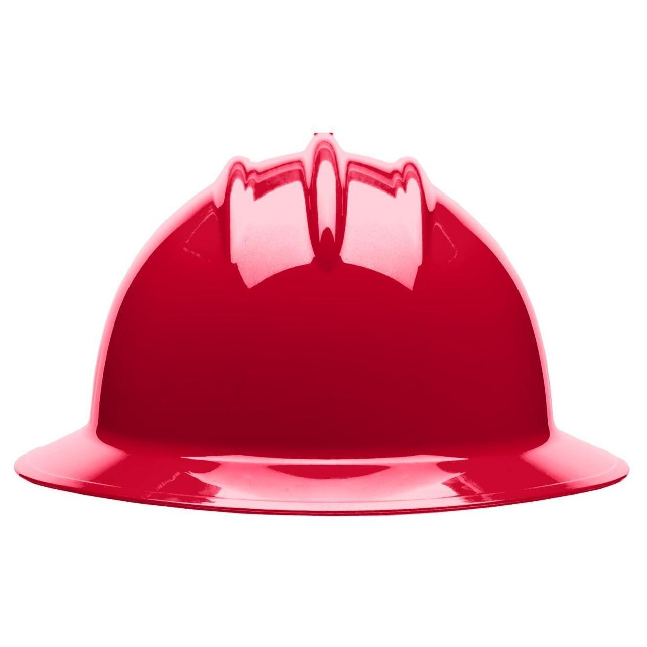 Bullard 9HRDR High Heat Full Brim Hard Hat - Ratchet Suspension - Red ...