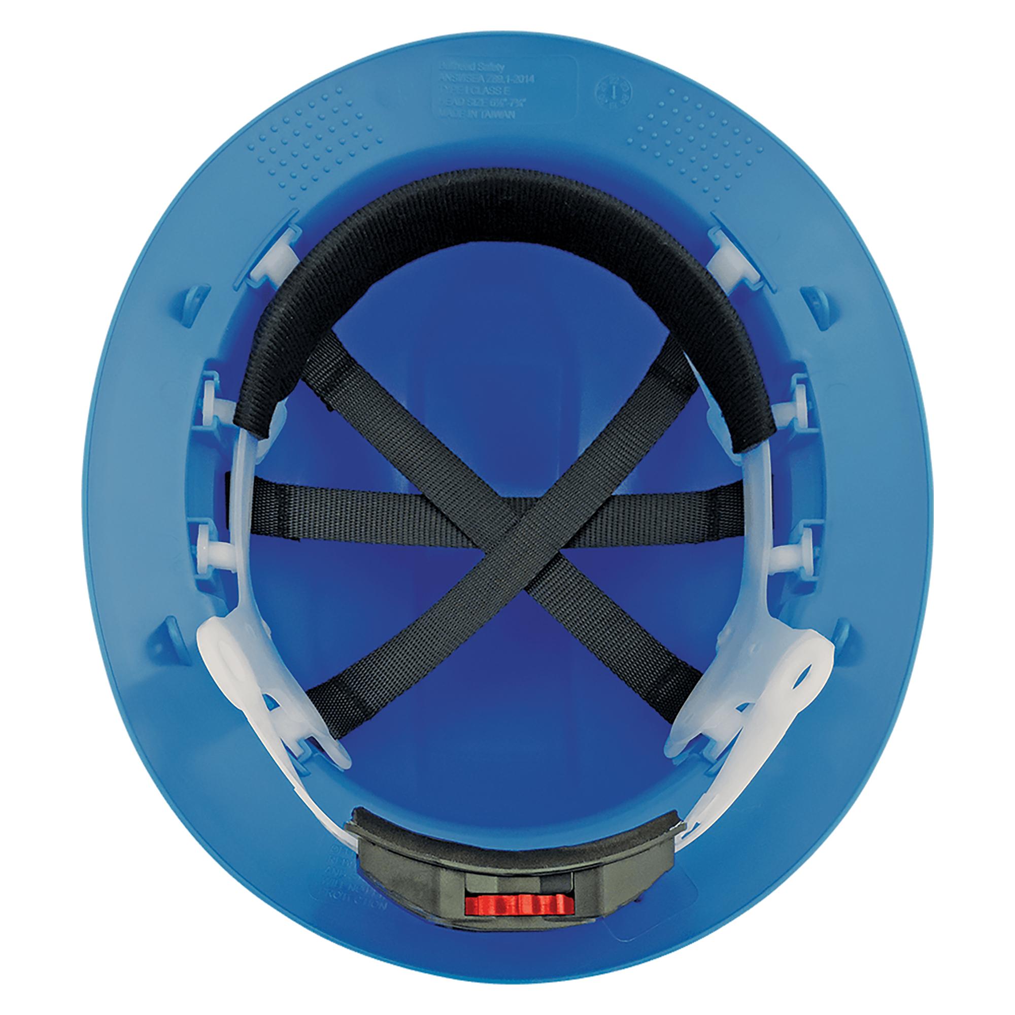 Bullhead Safety HH-F1 Full Brim Hard Hat - 6-Point Ratchet Suspension ...