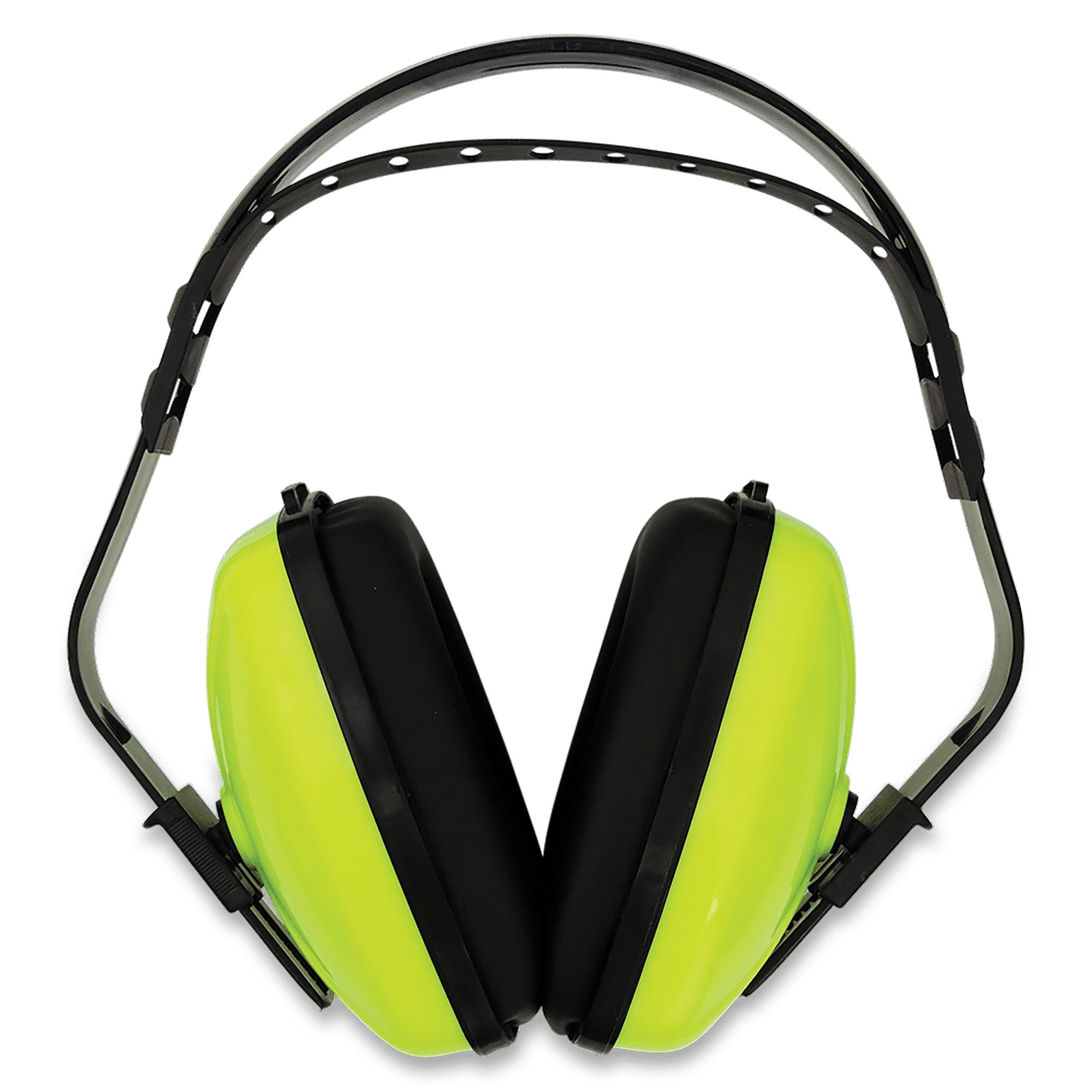 Bullhead Safety HP-M1 High-Visibility Economy Adjustable Earmuffs ...