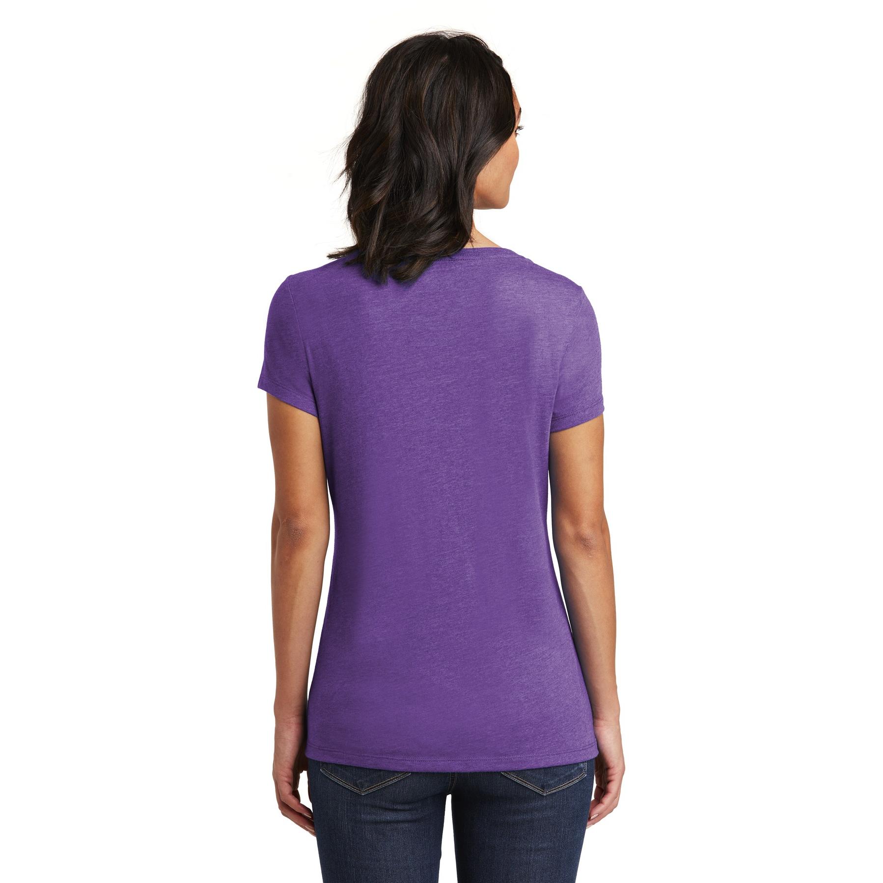 District DT6503 Women's Very Important Tee V-Neck - Heathered Purple ...