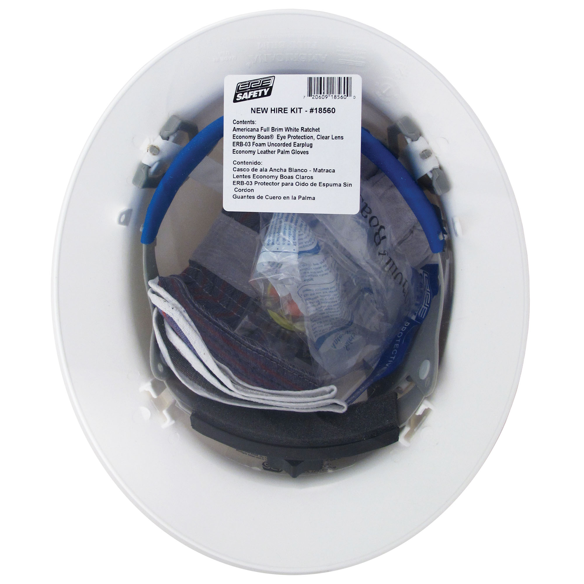 ERB by Delta Plus AFB1 Full Brim Style New Hire Kit - Brim Helmet ...