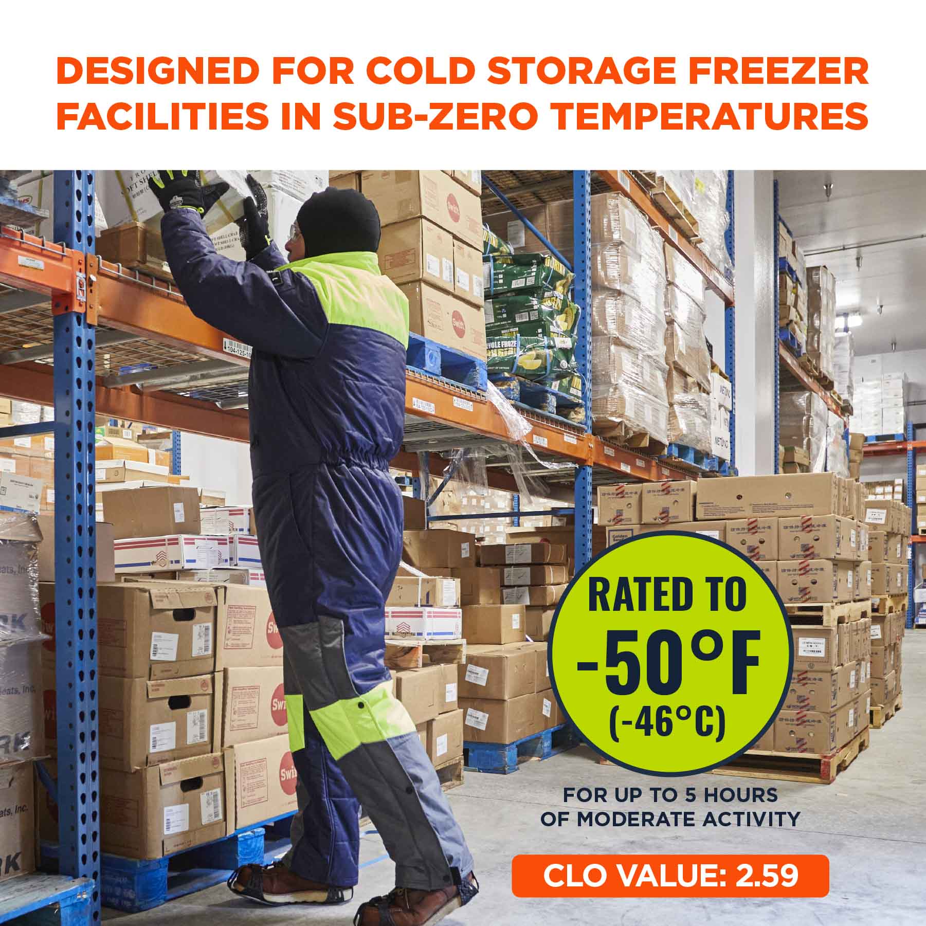 Ergodyne N-Ferno 6475 Insulated Freezer Coveralls | Full Source
