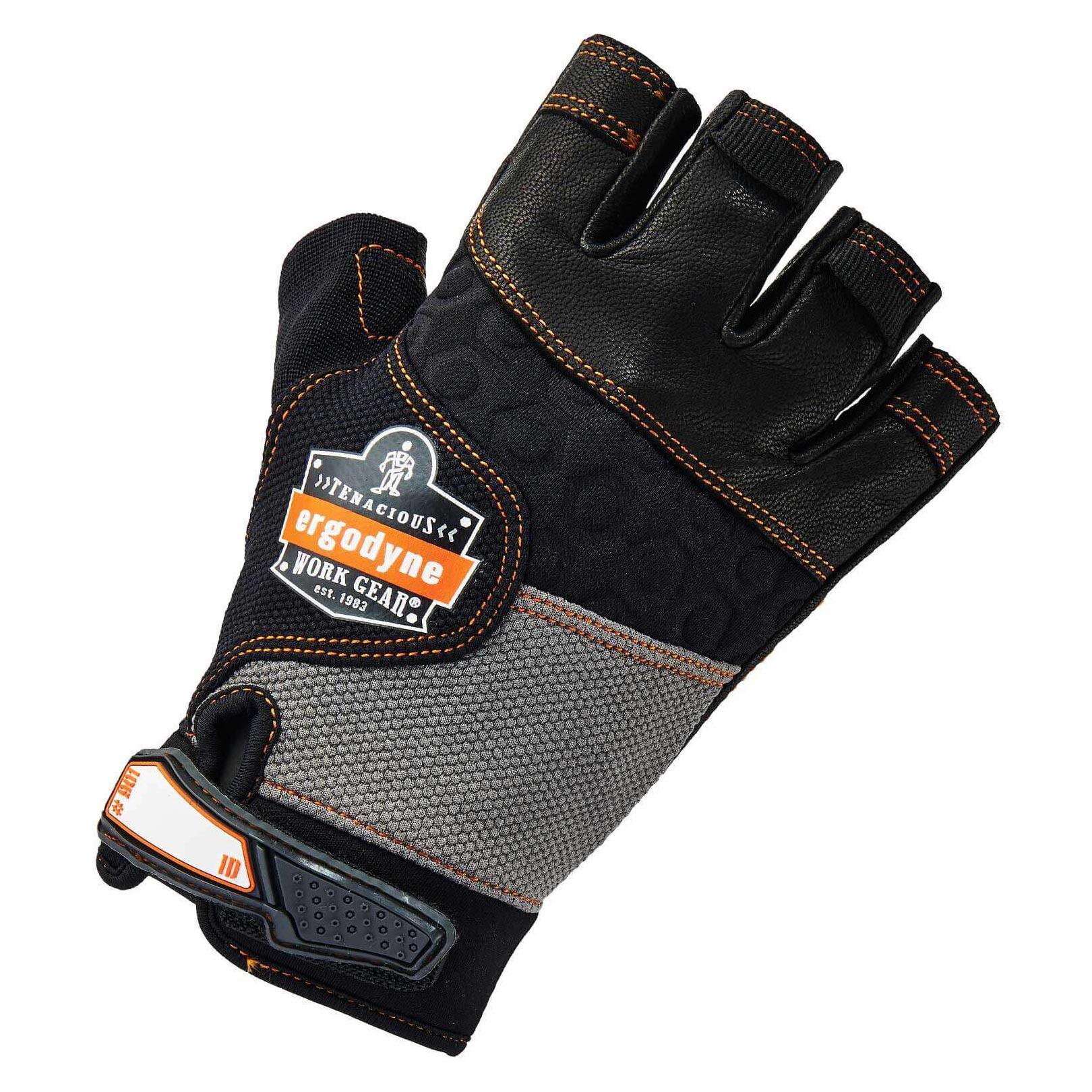 Ergodyne ProFlex 901 Half-Finger Leather Impact Gloves | Full Source