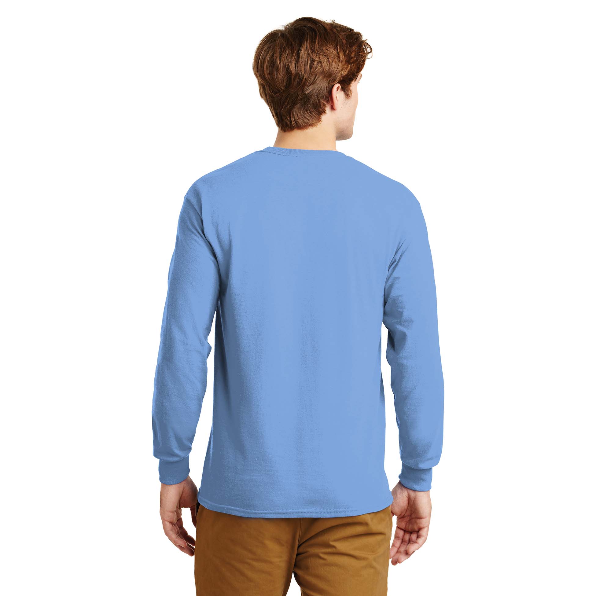 Gildan G2400 Ultra Cotton Long Sleeve T-Shirt - Carolina Blue ...