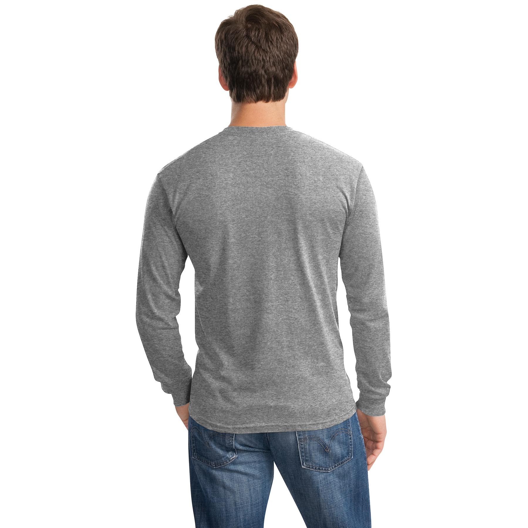 Gildan 5400 Heavy Cotton Long Sleeve T-Shirt - Graphite Heather ...