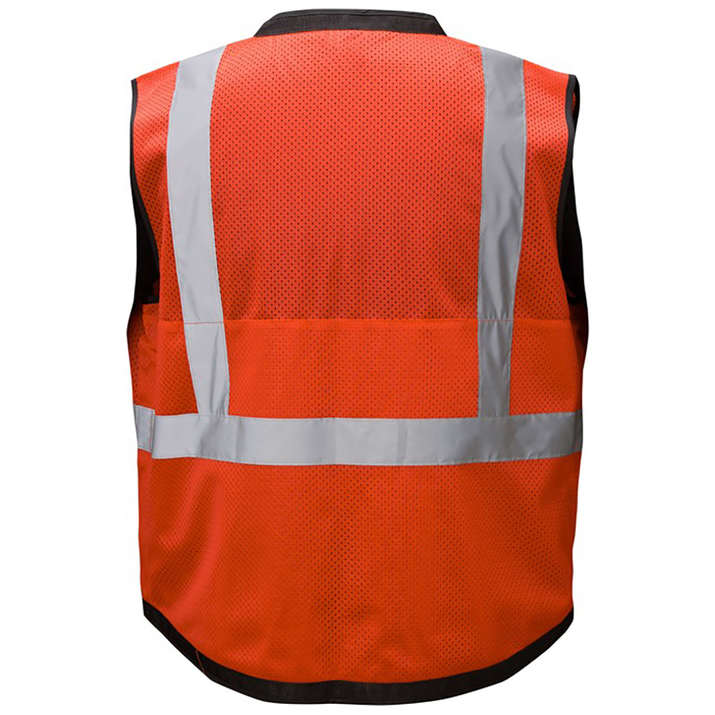 GSS Safety 1212 Type R Class 2 Black Bottom Heavy Duty Safety Vest ...
