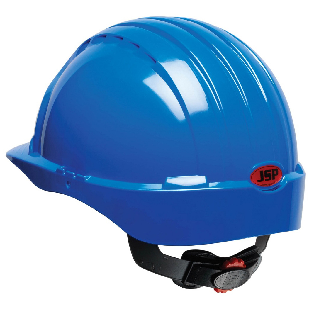 JSP Evolution 6151 Deluxe Hard Hat - Wheel Ratchet Suspension - Blue ...