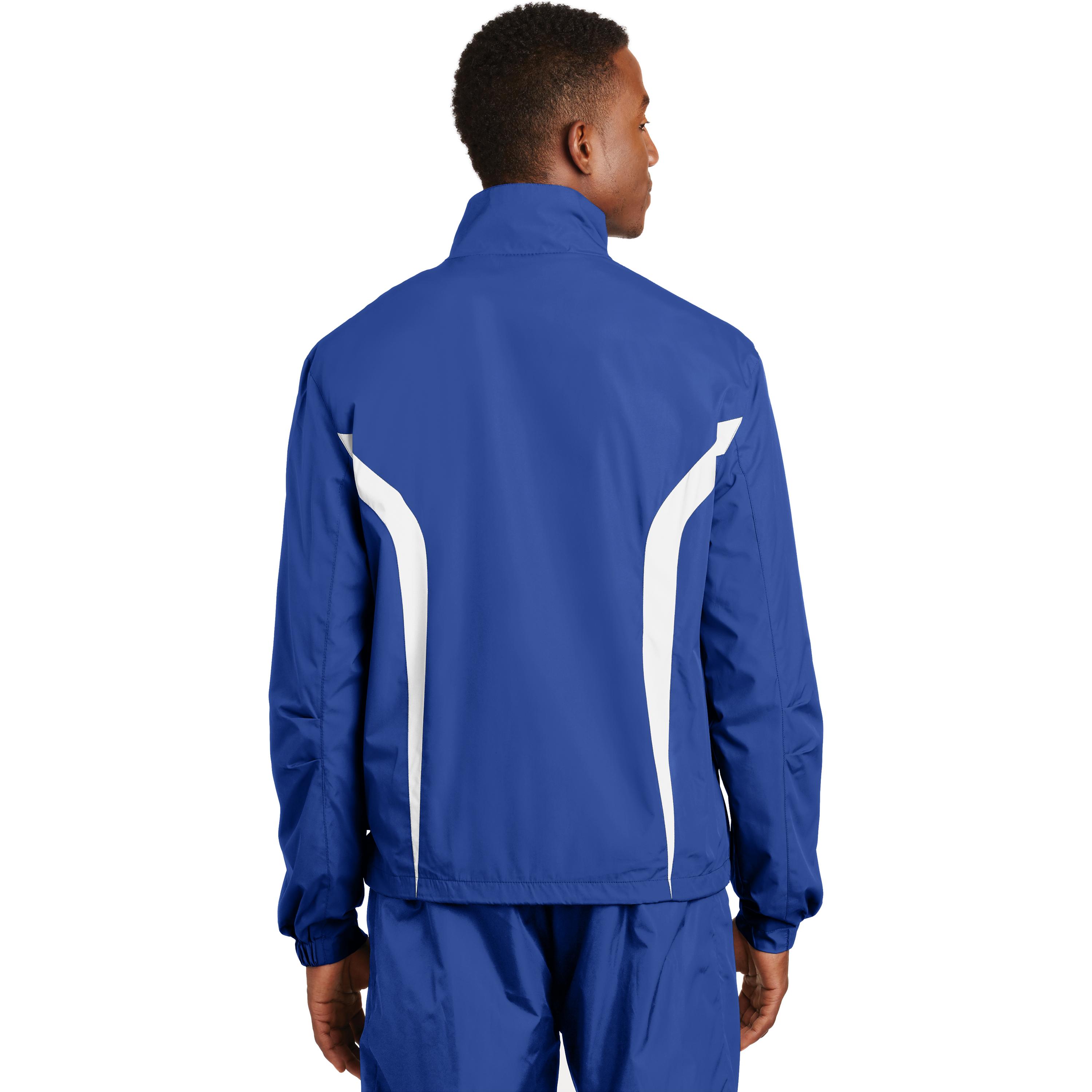 Sport-Tek JST60 Colorblock Raglan Jacket - True Royal/White | Full Source