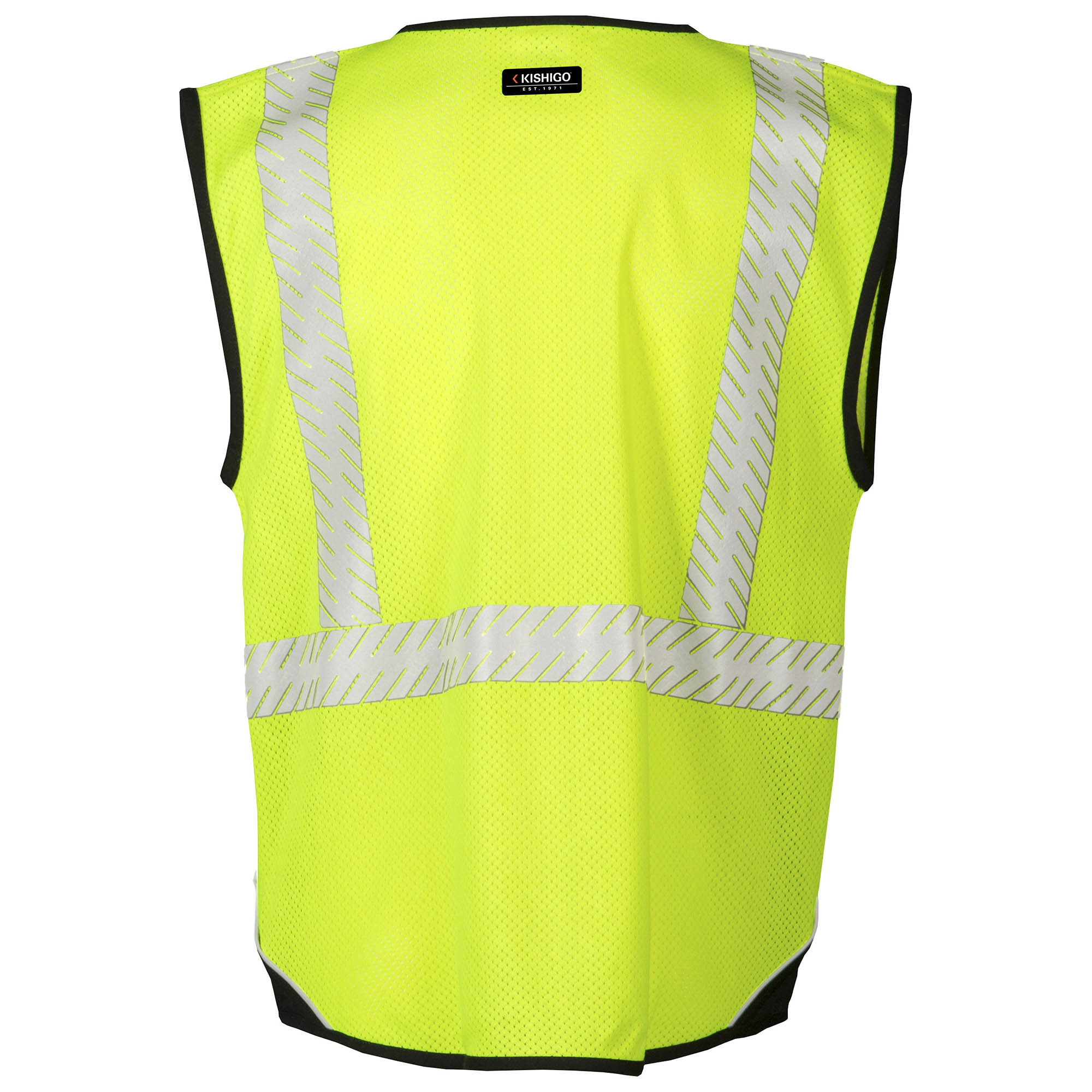 Kishigo FM410 Black Series Mesh FR Safety Vest - Yellow/Lime | Full Source
