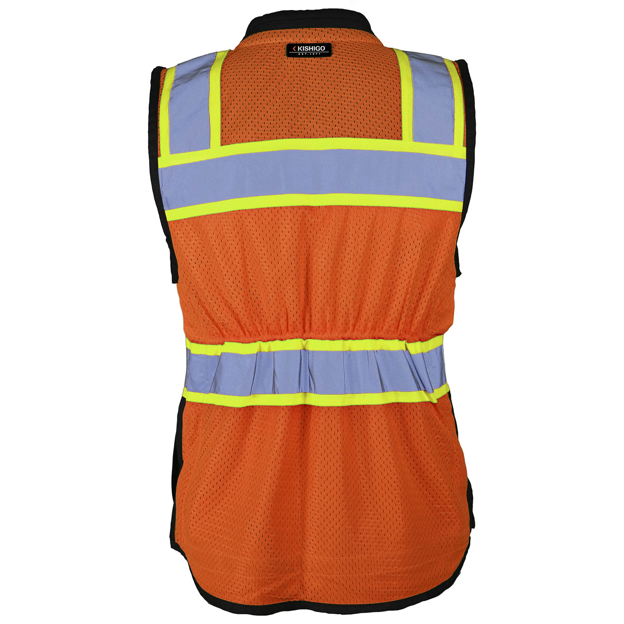 Kishigo S5022 Black Series Women's Heavy Duty Surveyors Safety Vest ...