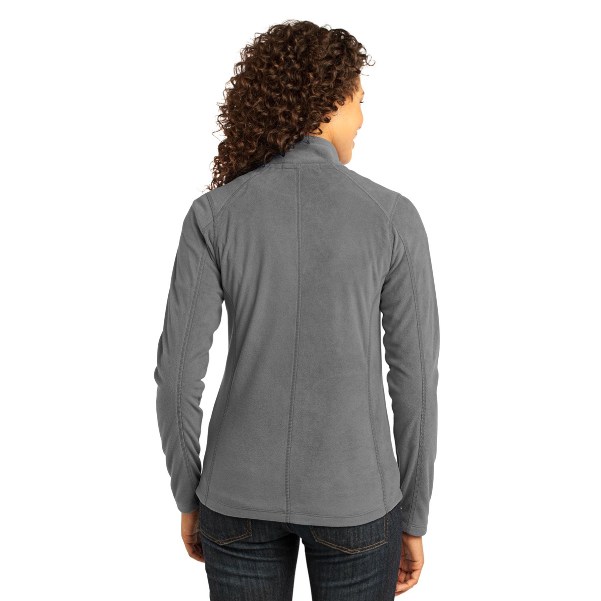 Port Authority L223 Ladies Microfleece Jacket - Pearl Grey | FullSource.com