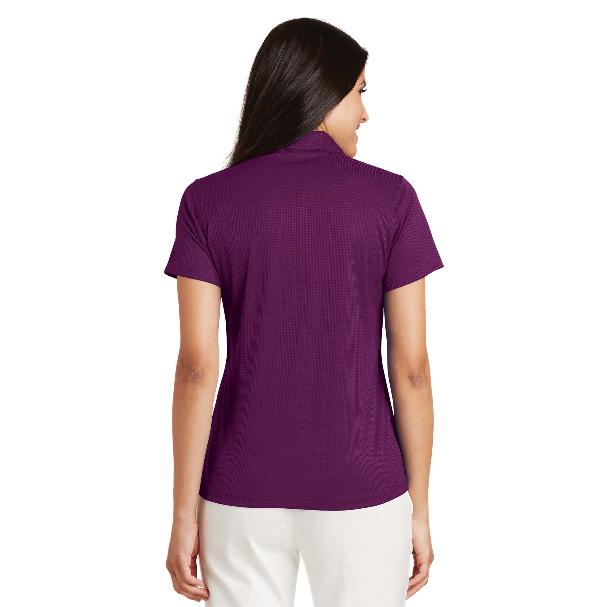Port Authority L528 Ladies Performance Fine Jacquard Polo - Violet ...