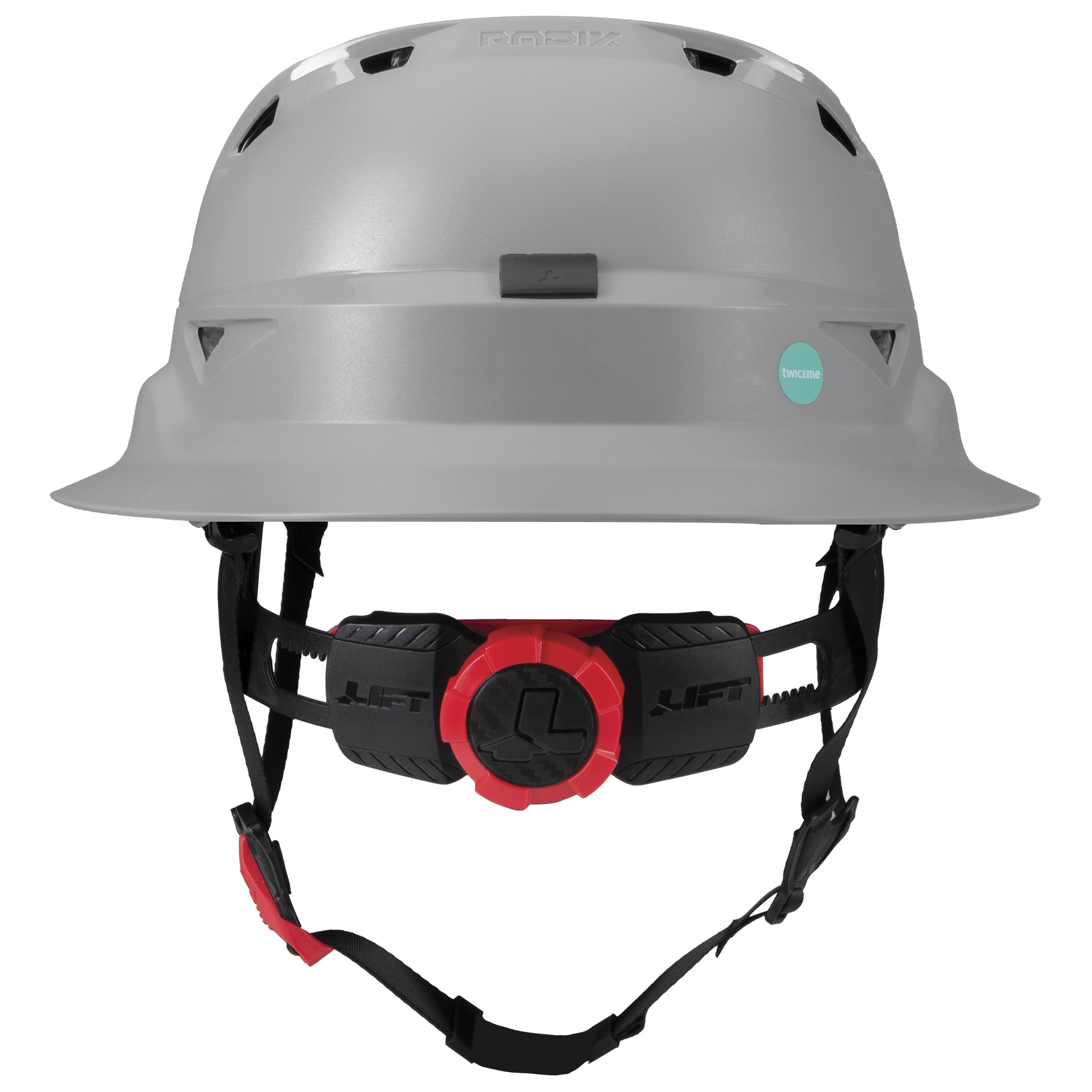 LIFT Safety HRXF-25YC2 RADIX Full Brim Vented Safety Helmet w/Twiceme ...
