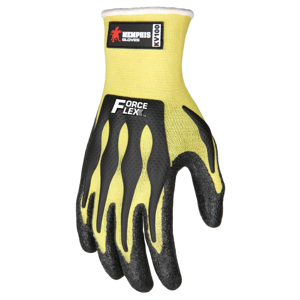 MCR Safety KV100 ForceFlex Nitrile Gloves - 13 Gauge Stretch DuPont ...