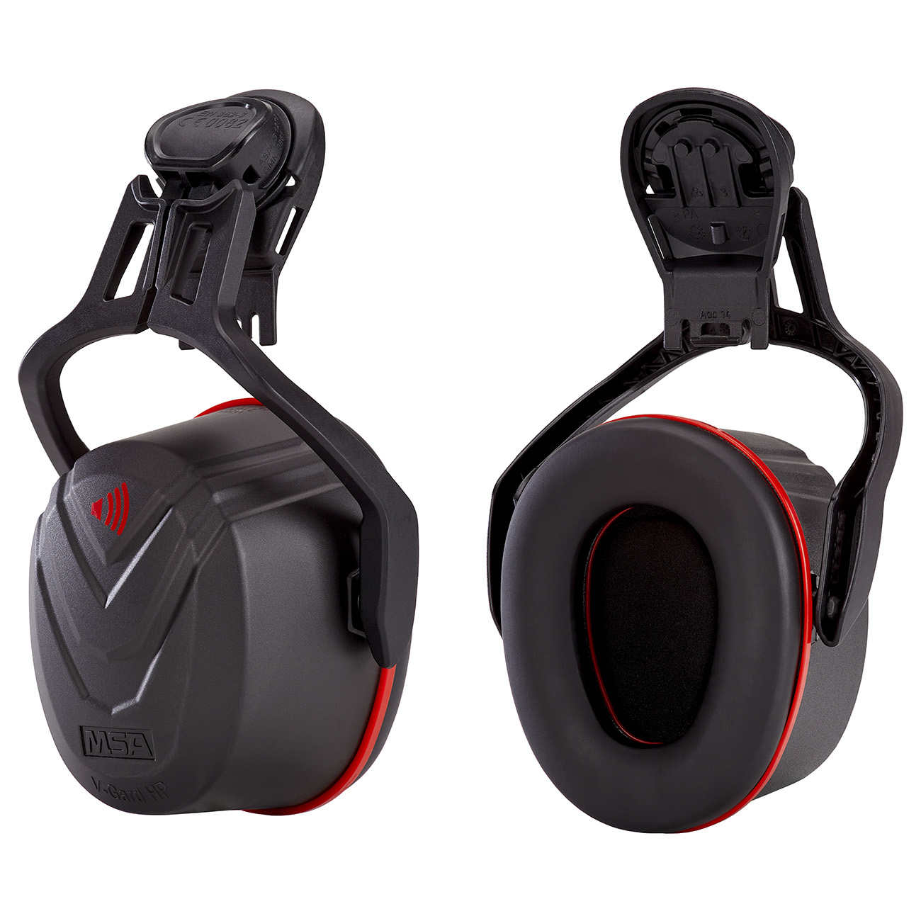 MSA 10190358 V-Gard Helmet Mounted Hearing Protection - HIGH - 31 NRR ...