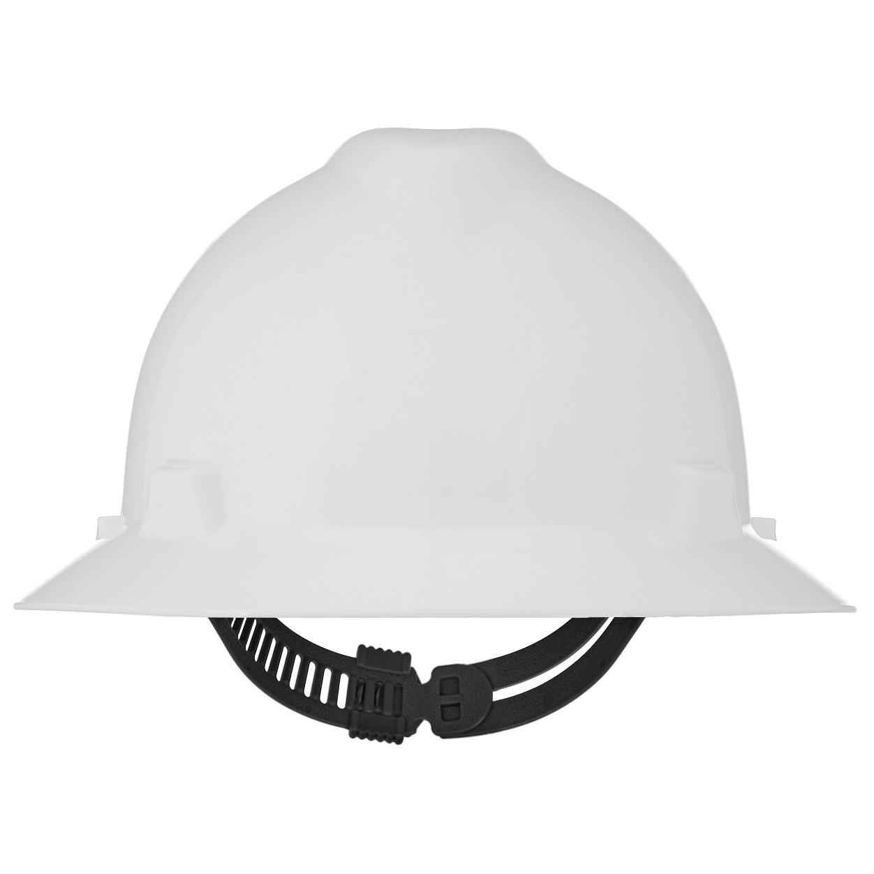 MSA 454733 V-Gard Full Brim Hard Hat - Staz-On Suspension - White ...