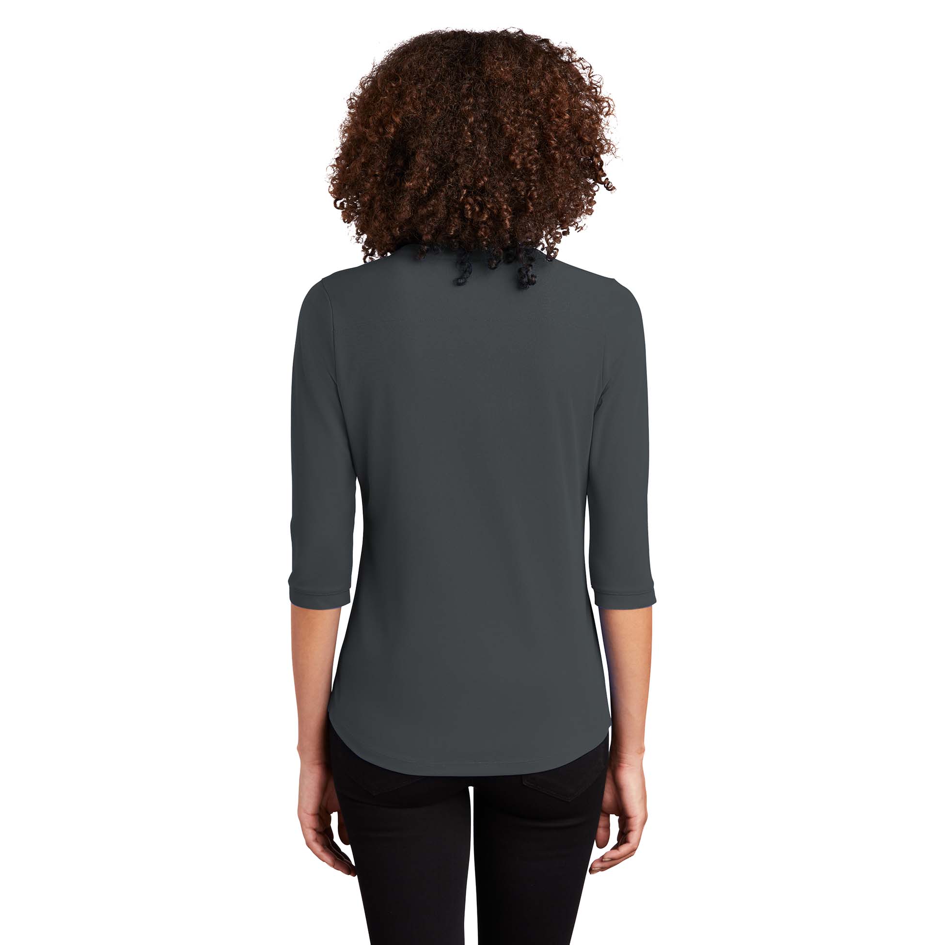 OGIO LOG104 Ladies Jewel Henley - Diesel Grey | Full Source