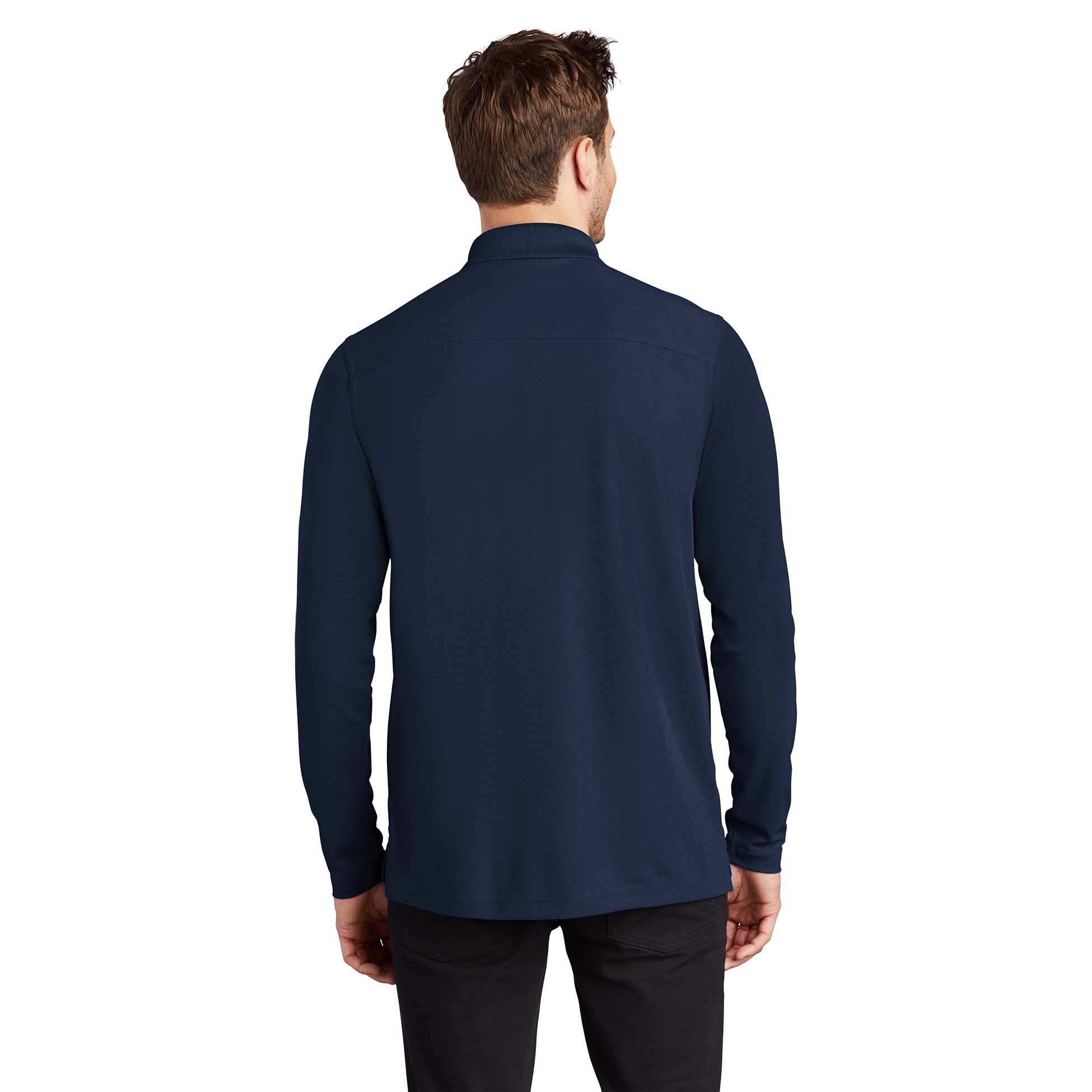 OGIO OG105 Caliber 2.0 Long Sleeve Polo - Navy | Full Source