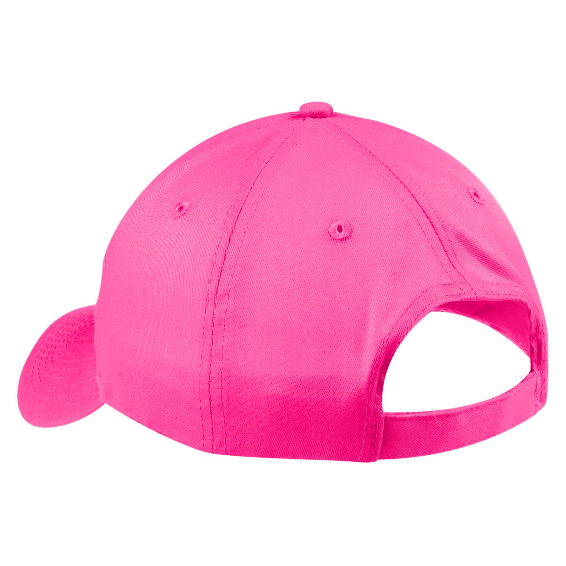 Port Authority CP80 Six-Panel Twill Cap - Neon Pink | Full Source