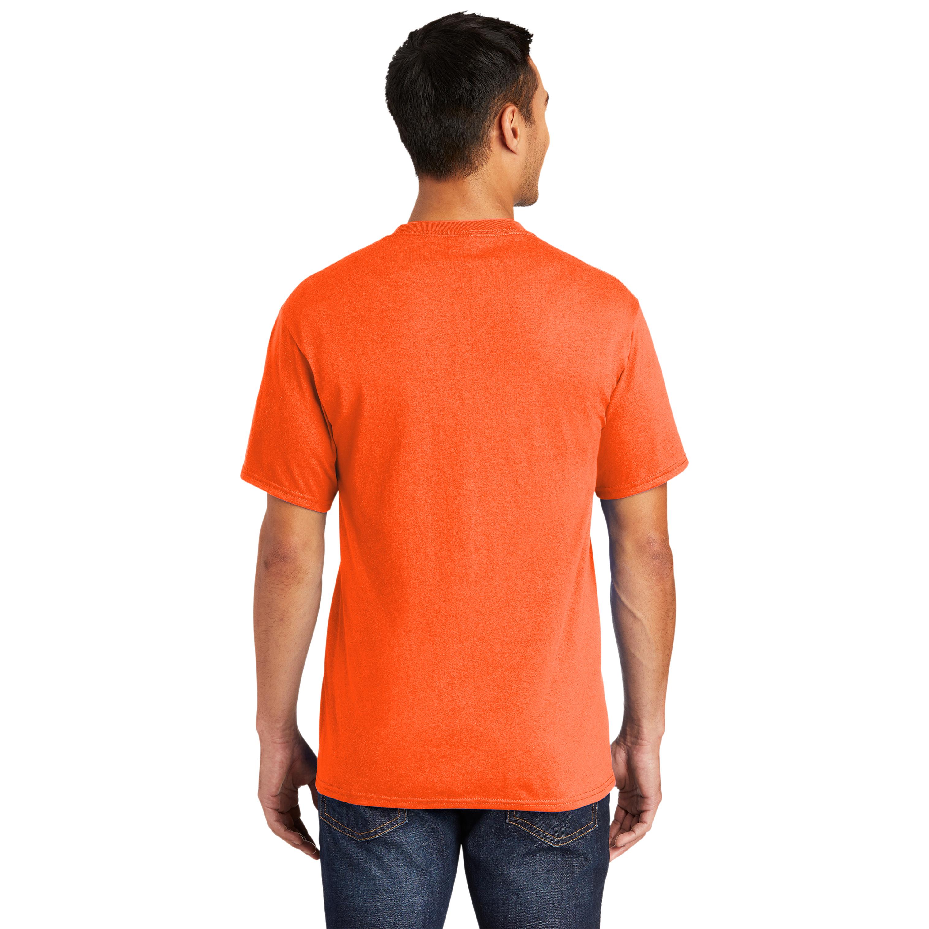 Port & Company PC55T Tall Core Blend Tee - Safety Orange | Full Source