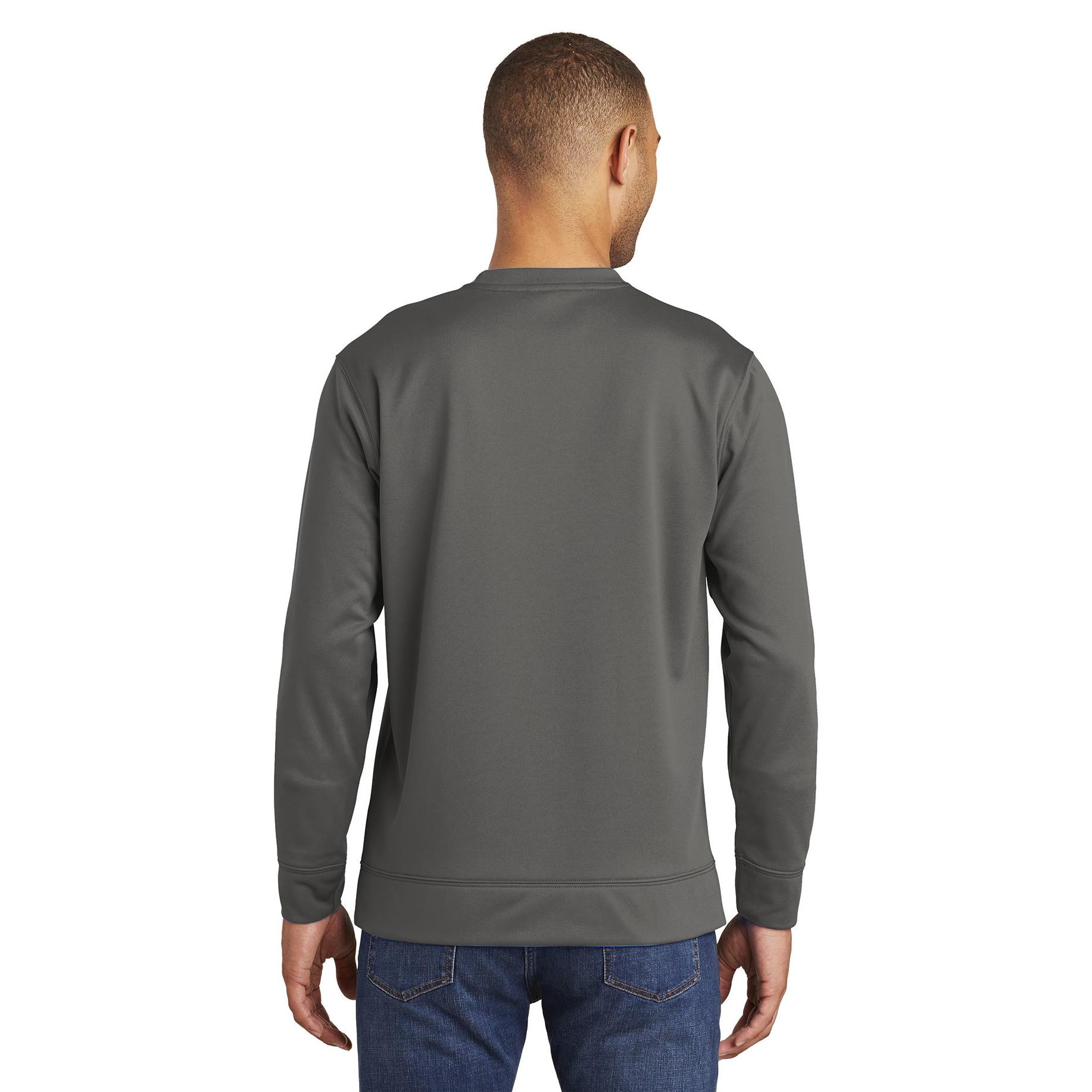 Port & Company PC590 Performance Fleece Crewneck Sweatshirt - Charcoal ...