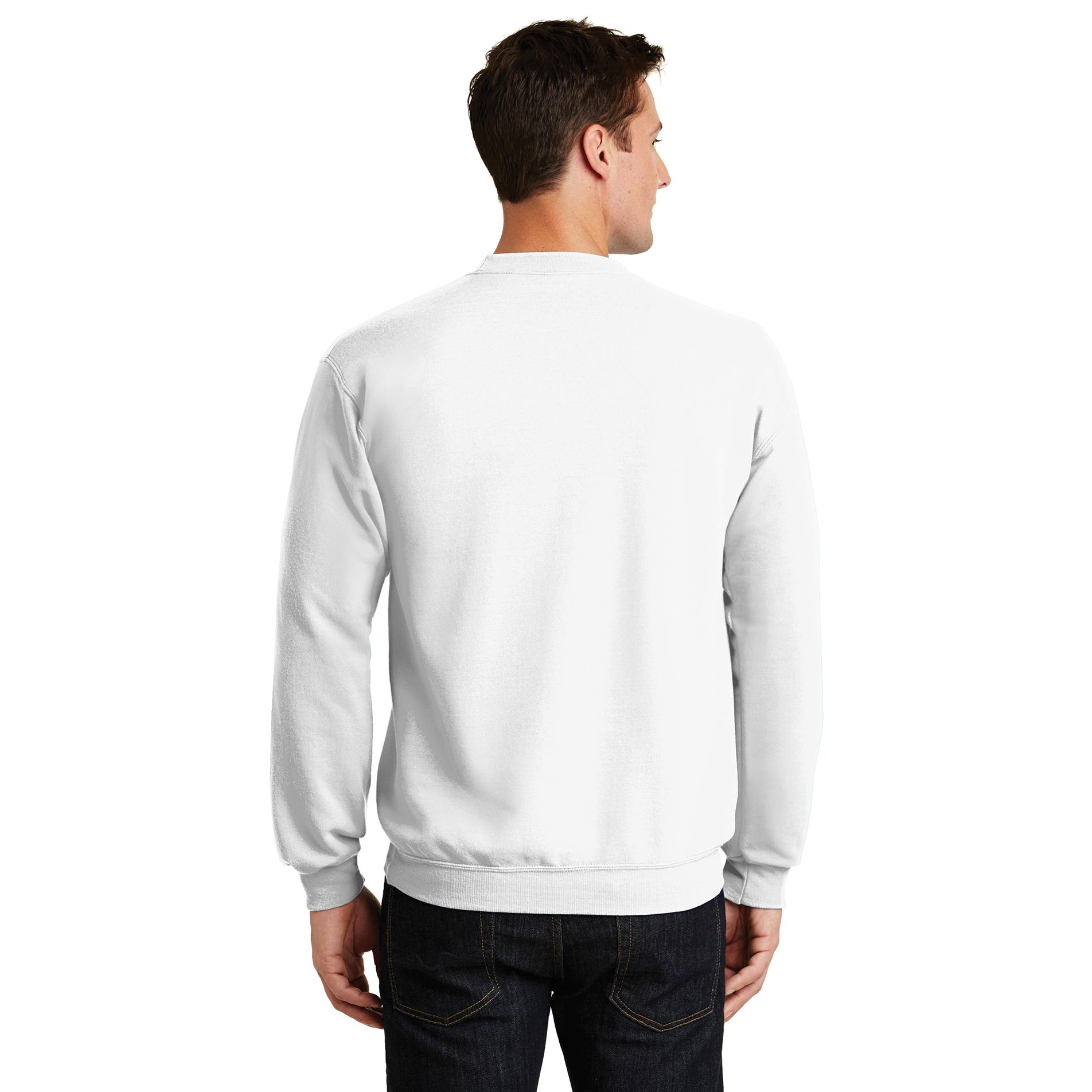 Port & Company PC78 Core Fleece Crewneck Sweatshirt - White | Full Source