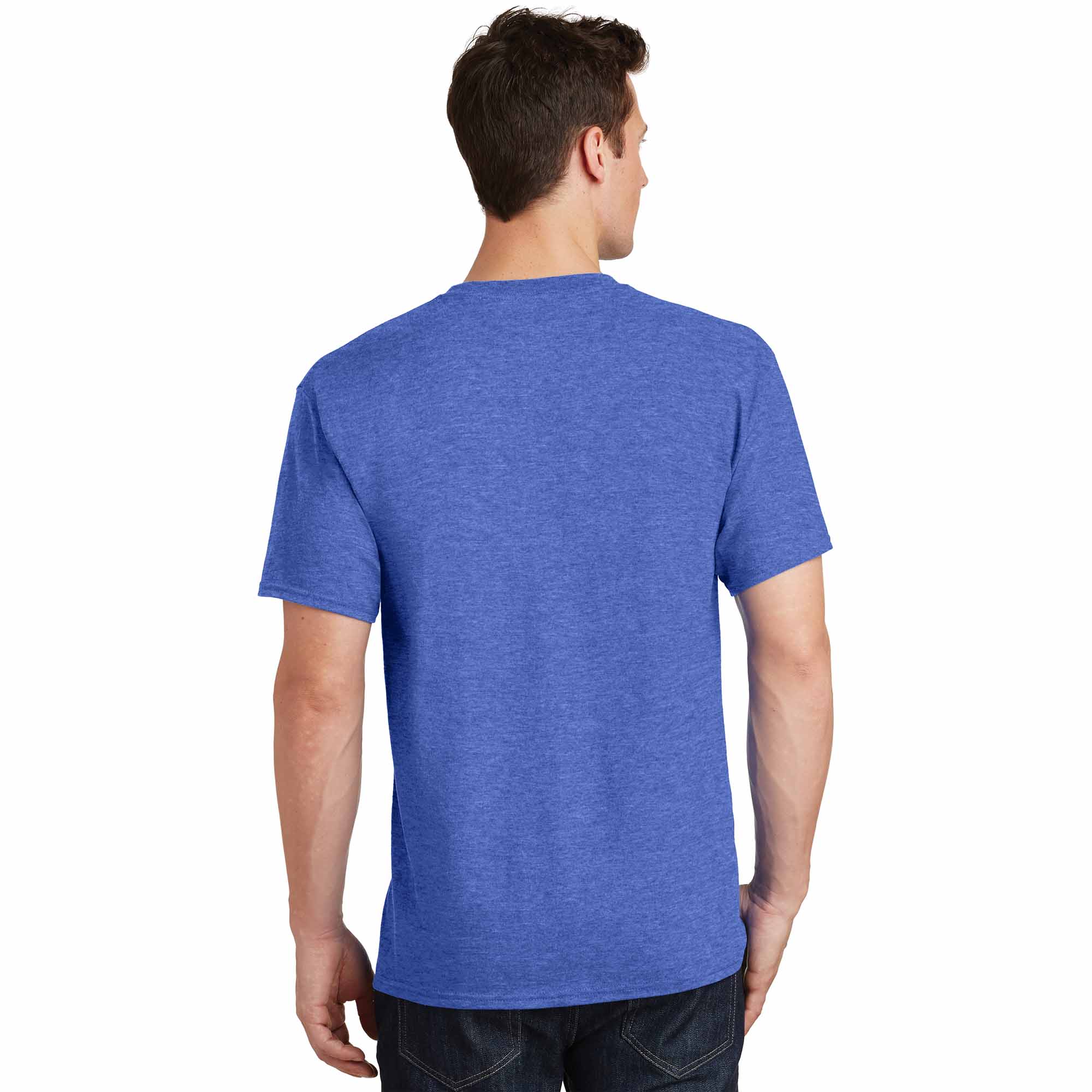 Port & Company PC54 Core Cotton Tee - Heather Royal | Full Source