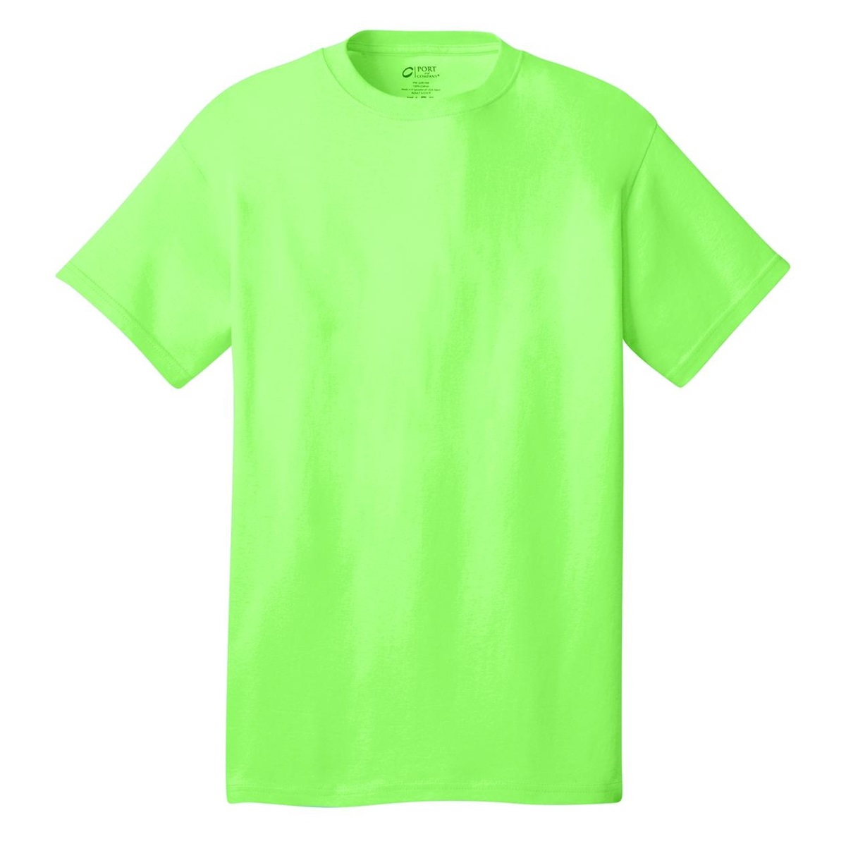 Port & Company PC54 5.4-oz 100% Cotton T-Shirt - Neon Green ...