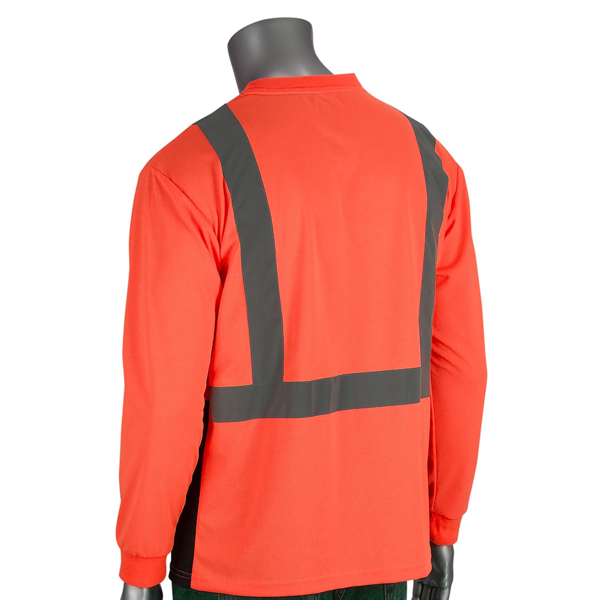 PIP 312-1350B Type R Class 2 Black Bottom Wicking Birdseye Mesh Safety ...