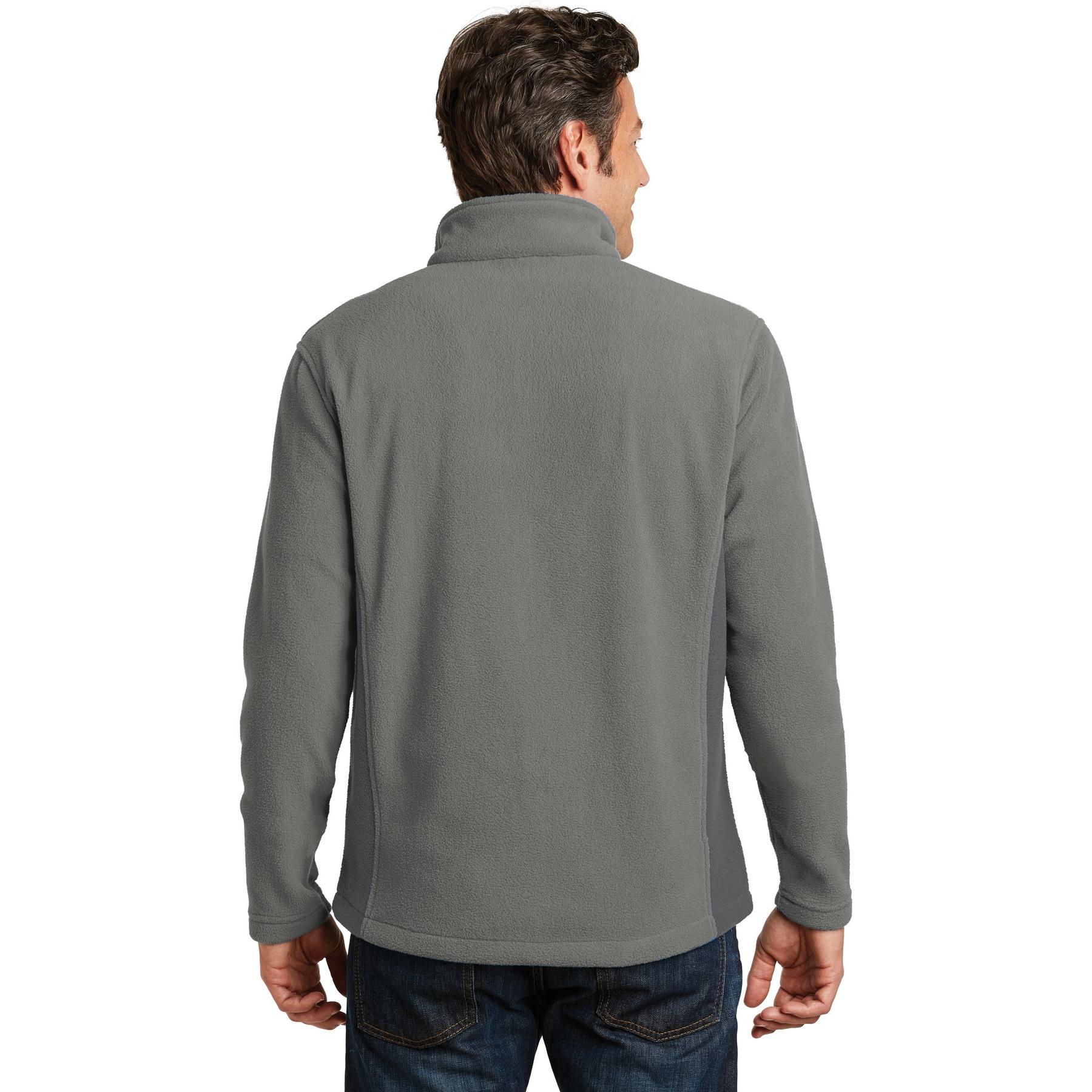Port Authority F216 Colorblock Value Fleece Jacket - Deep Smoke ...