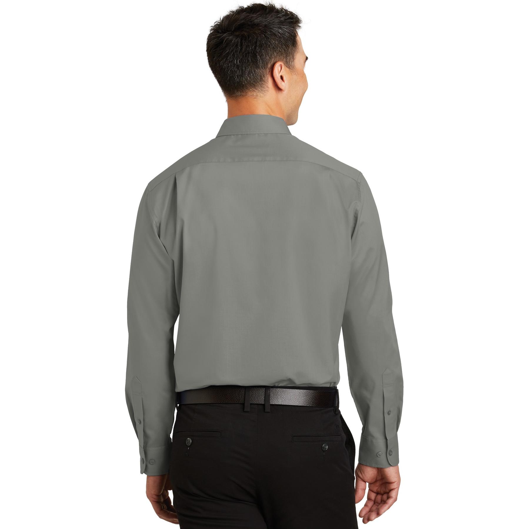 Port Authority S663 SuperPro Twill Shirt - Monument Grey | Full Source