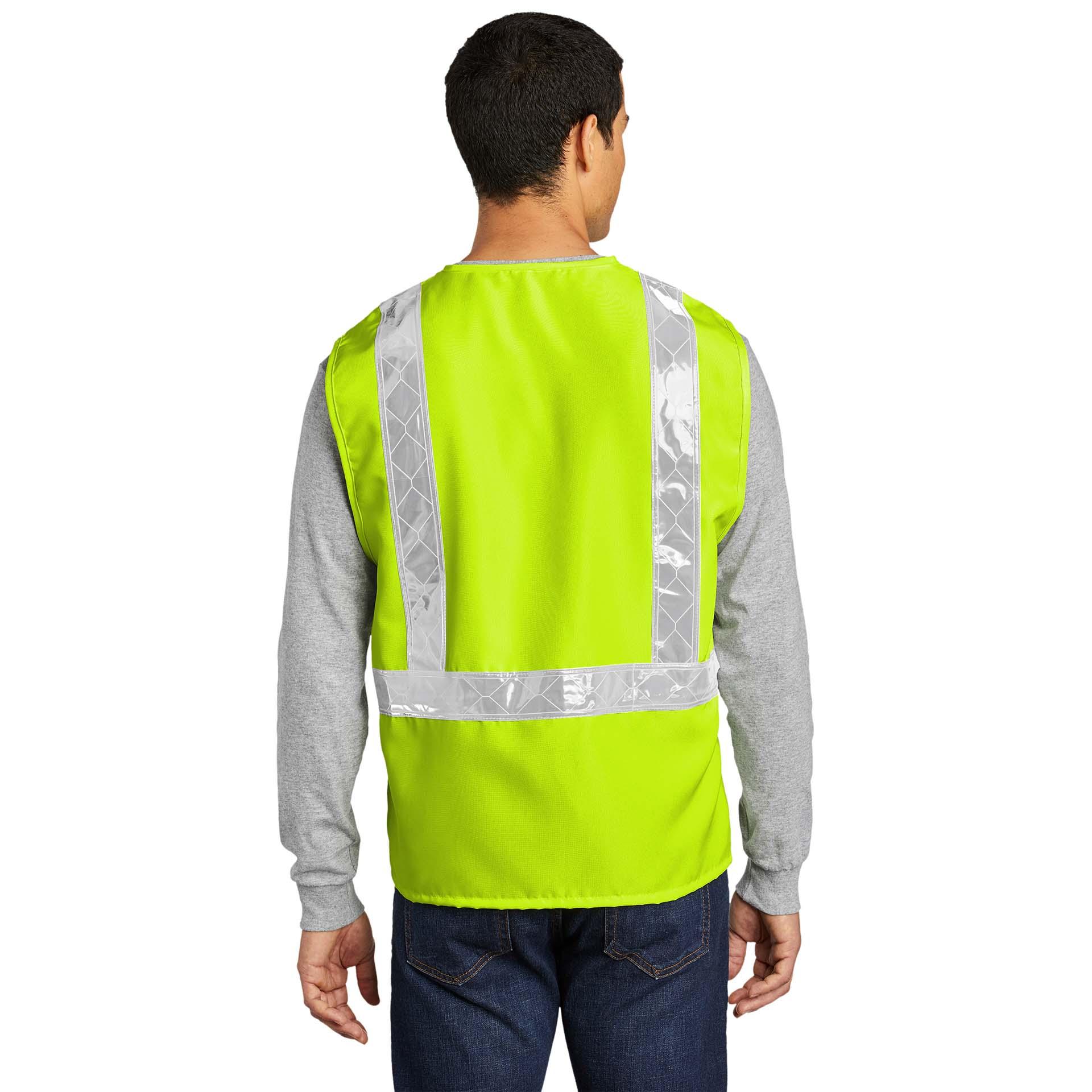 Port Authority SV01 Enhanced Visibility Vest - Safety Yellow/Reflective ...