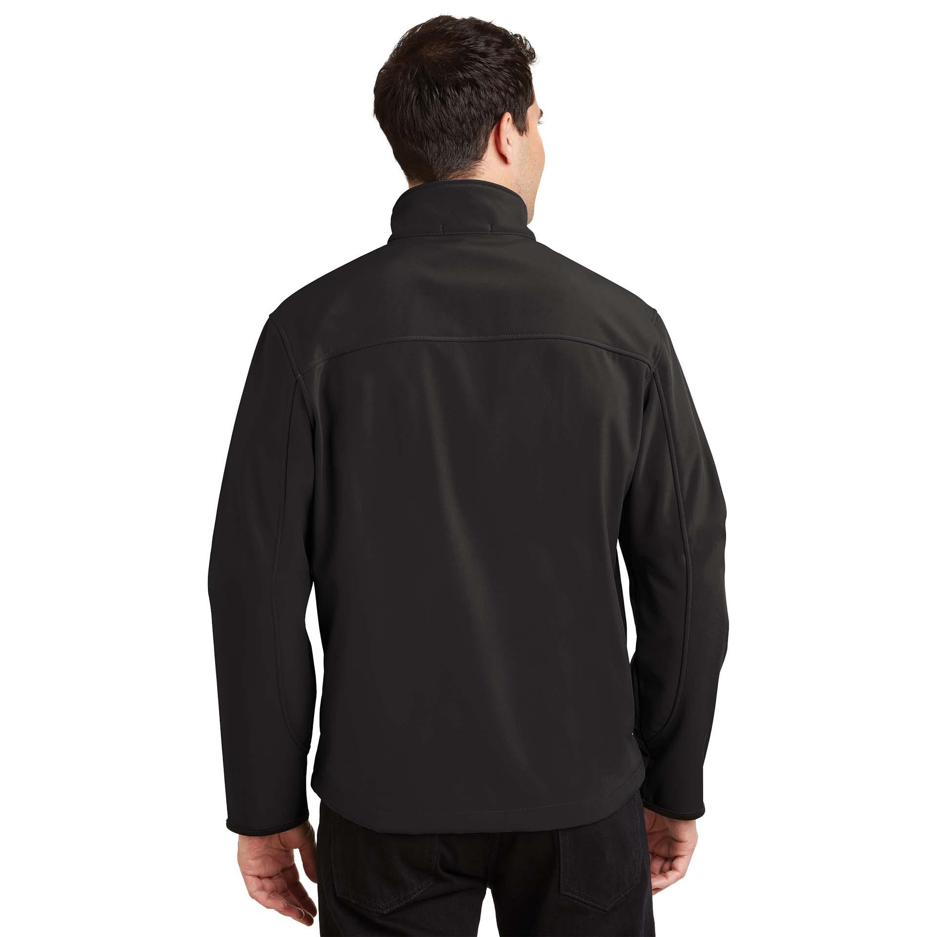 Port Authority TLJ790 Tall Glacier Soft Shell Jacket - Black/Chrome ...