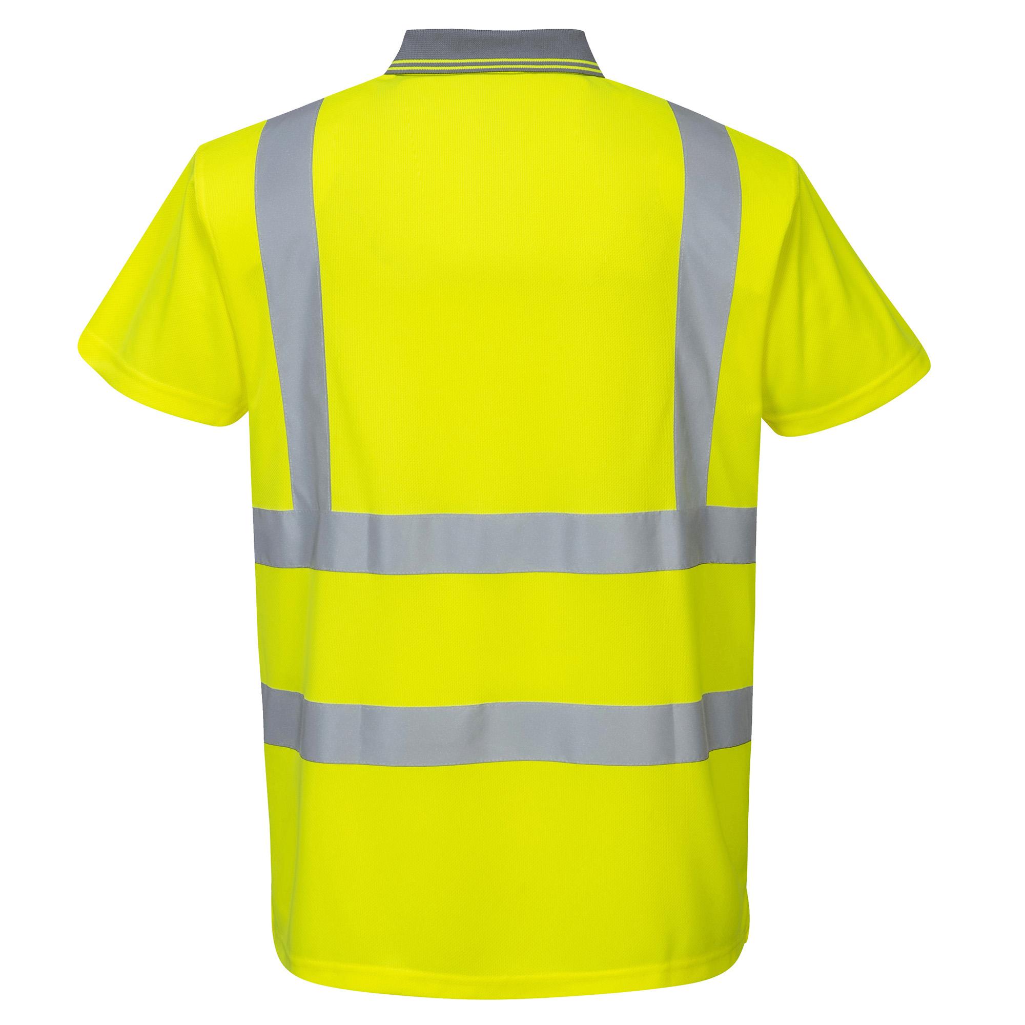 Portwest S477 Class 2 Short Sleeve Polo Safety Shirt - Yellow | Full Source