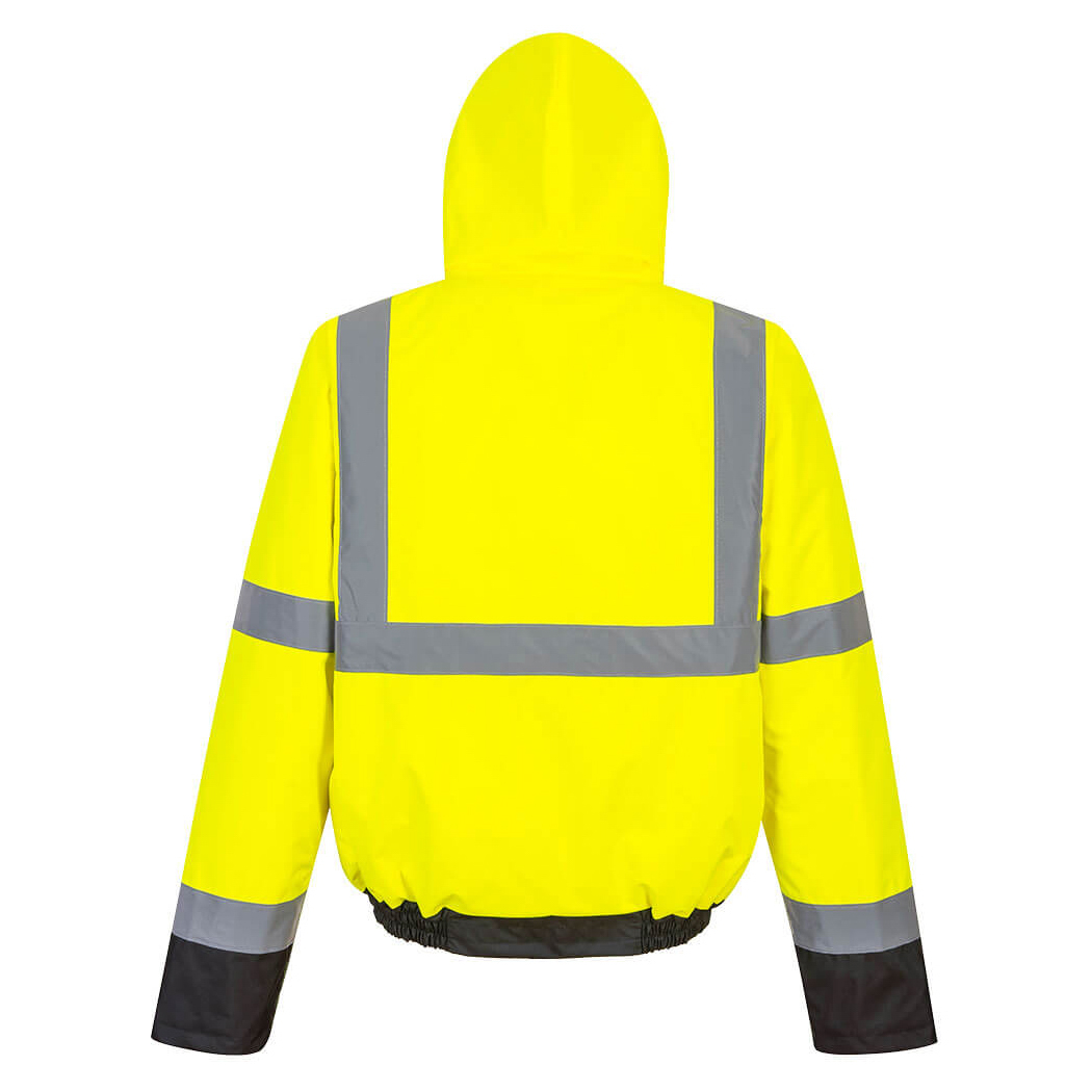 Portwest US363 Type R Class 3 Hi-Vis Two Tone Bomber Jacket - Yellow ...
