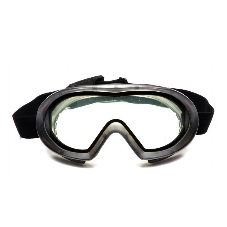 Pyramex G504DT Capstone Goggles - Gray Frame - Clear H2X Anti-Fog Dual ...
