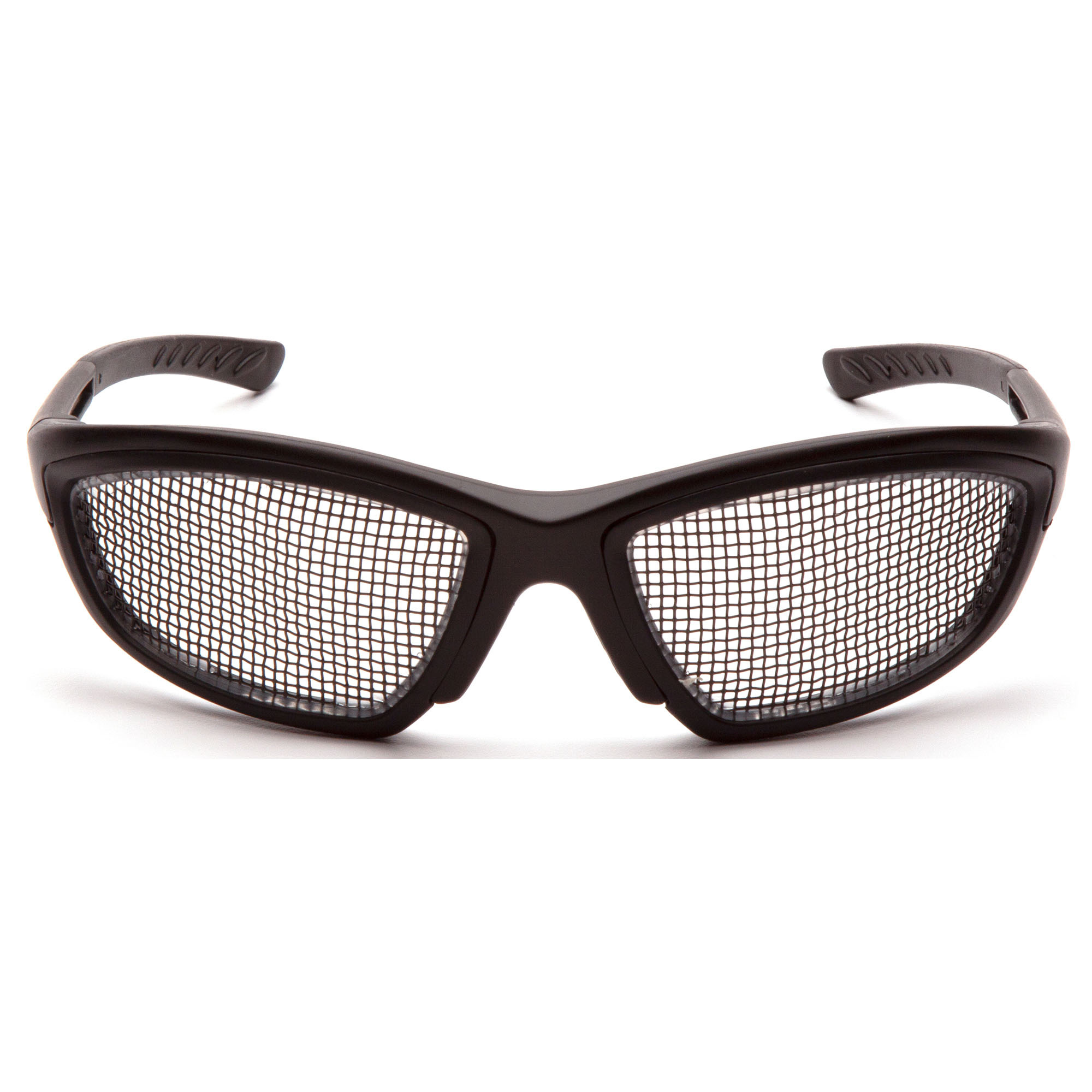 Pyramex SB74WMD Trifecta Safety Glasses - Black Frame - Wire Mesh Lens ...