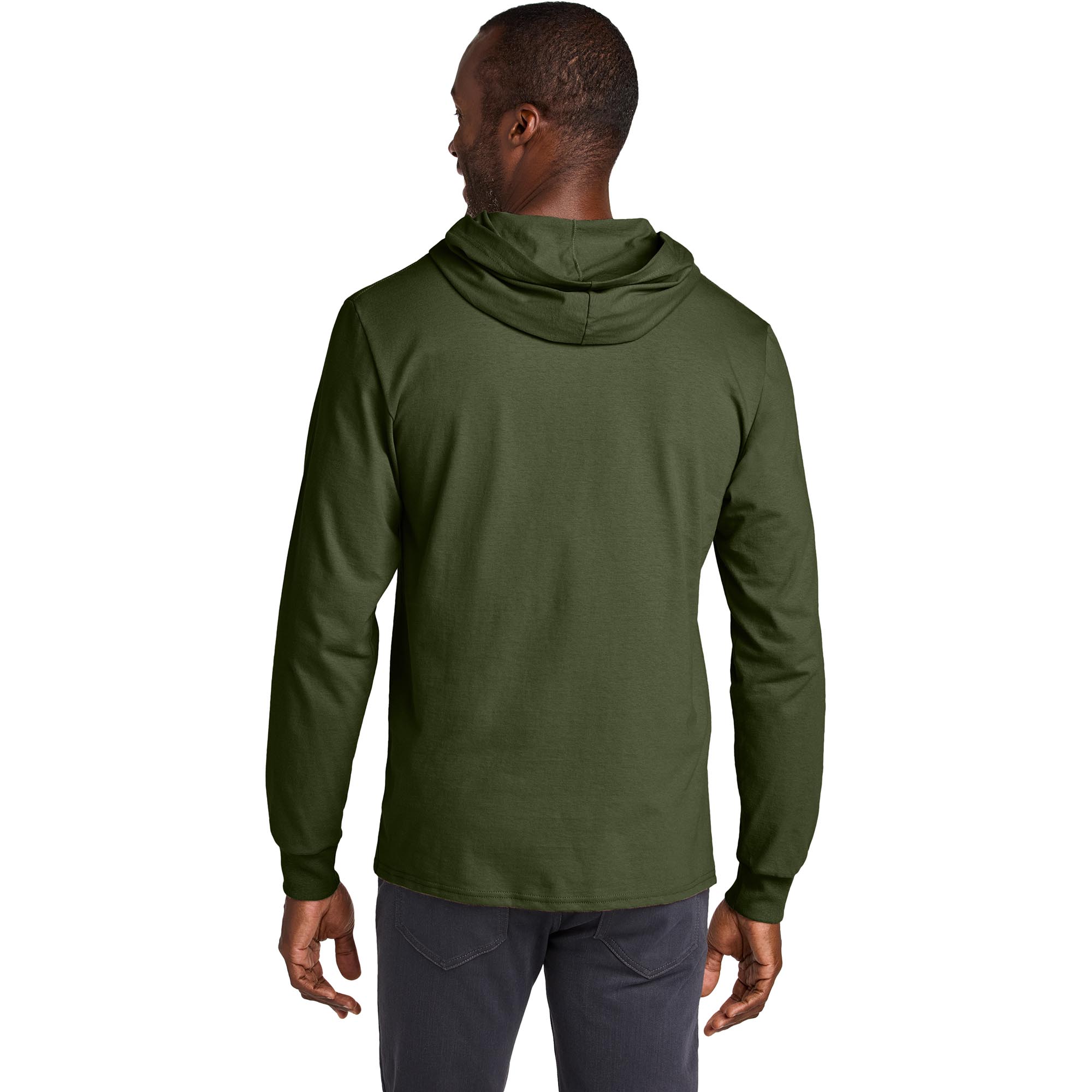 Jerzees 363LH Classics Unisex Cotton Long Sleeve Hooded T-Shirt ...